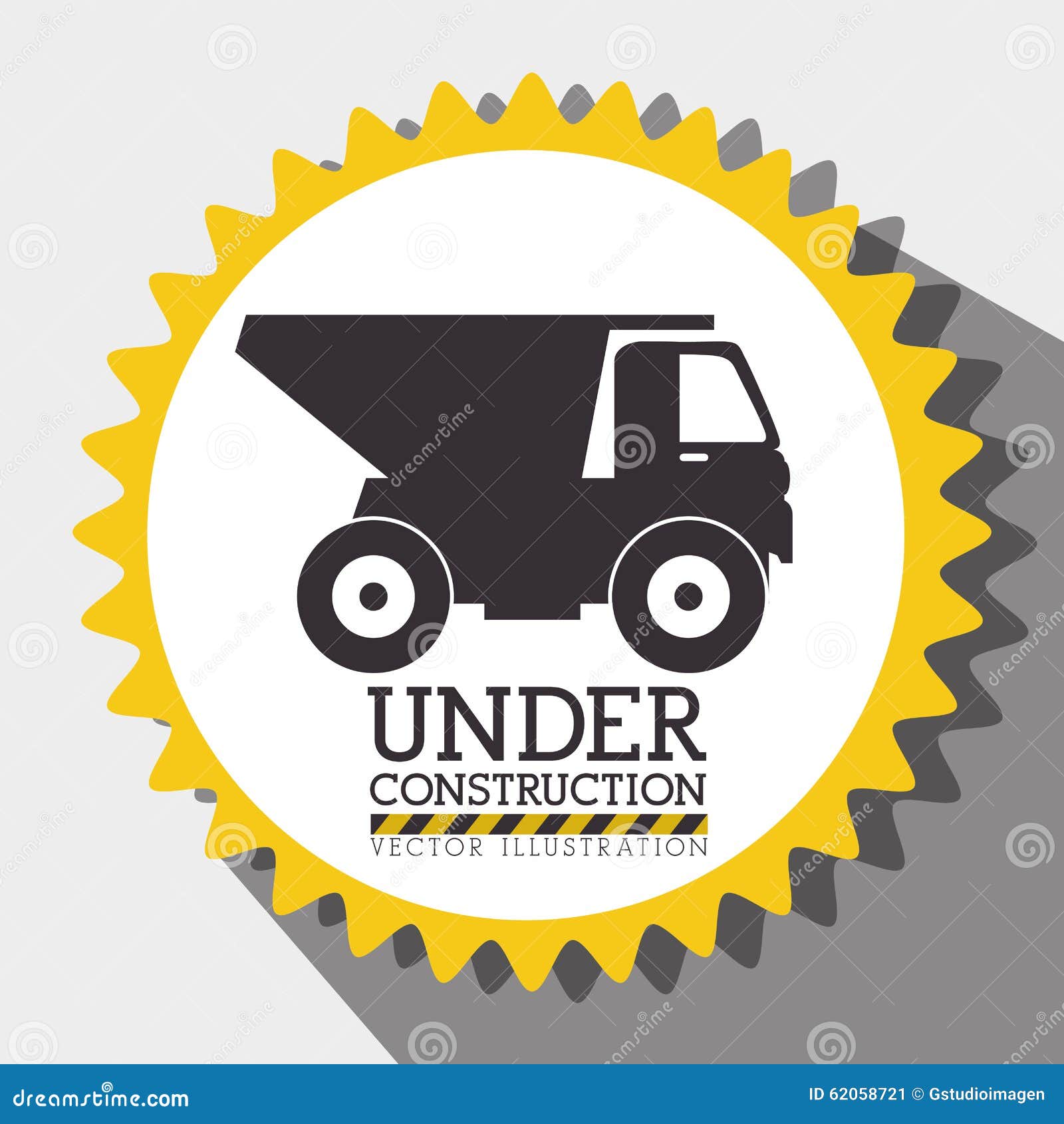 Under Construction Graphic Advertising Stock Vector - Illustration of ...
