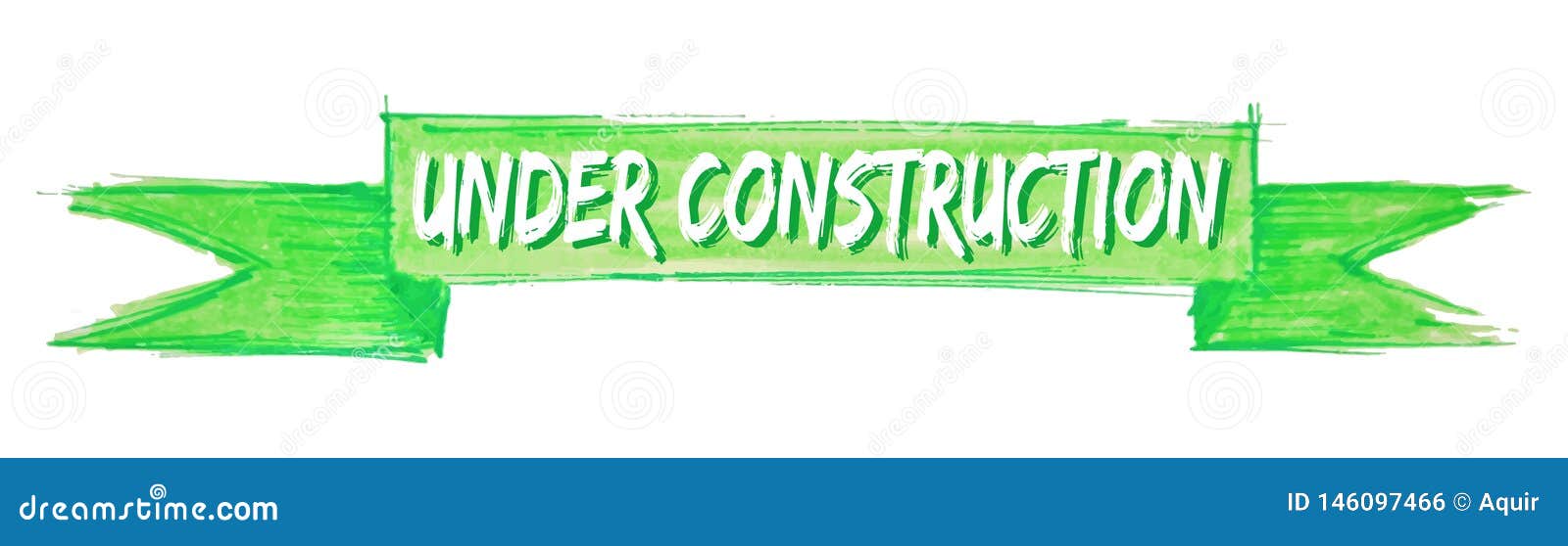 Under construction ribbon stock vector. Illustration of felttip - 146097466