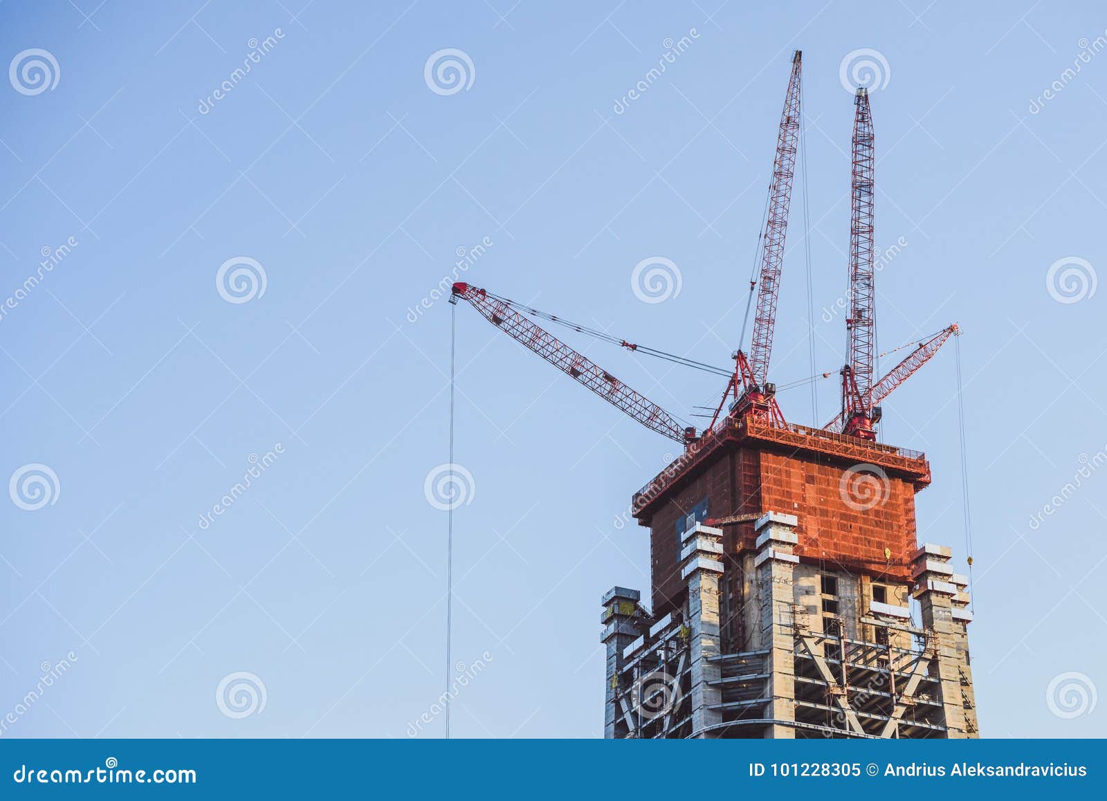 Constructing New High-rise Building Stock Image - Image of sitde ...