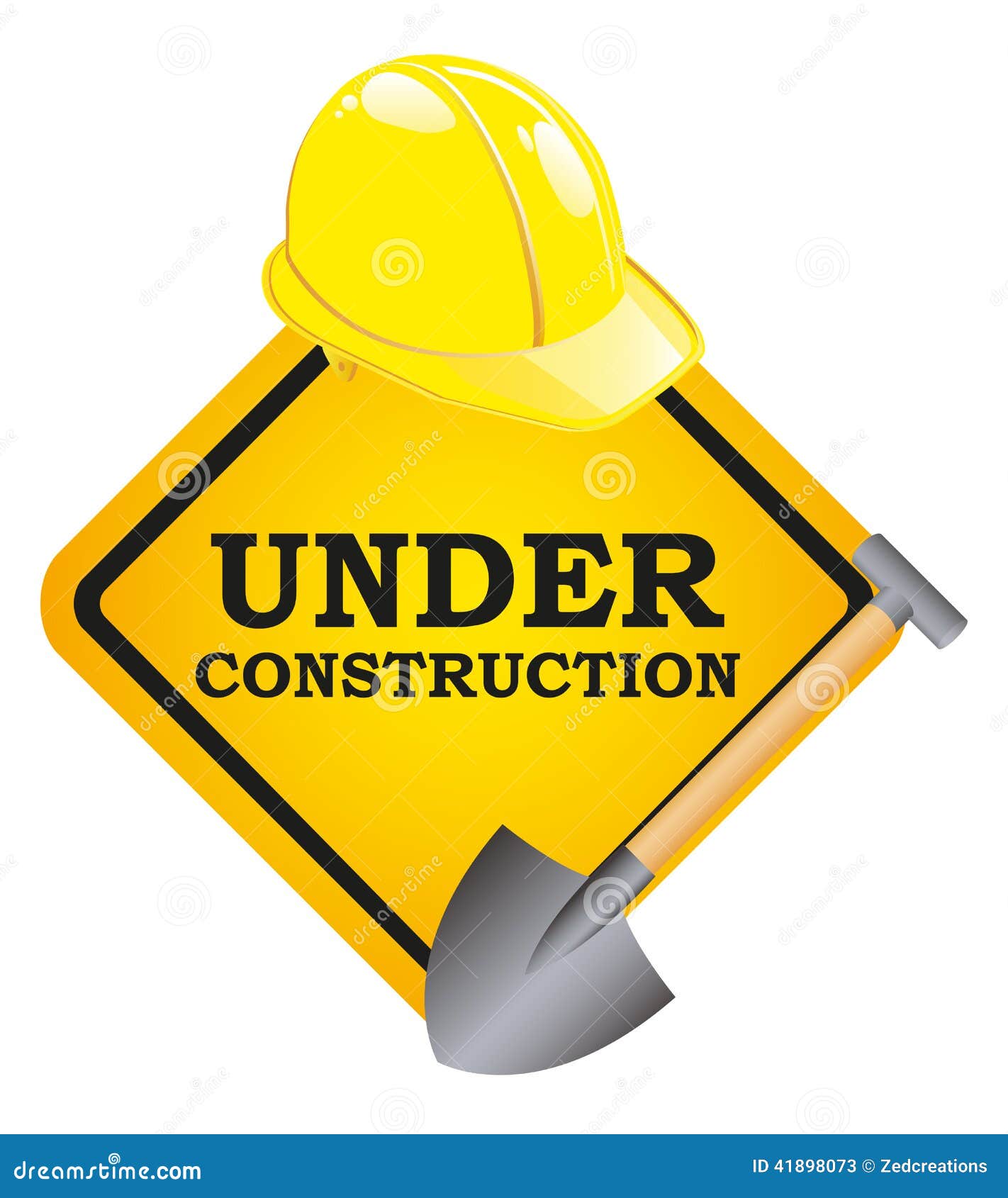 Under Construction stock vector. Illustration of work - 41898073
