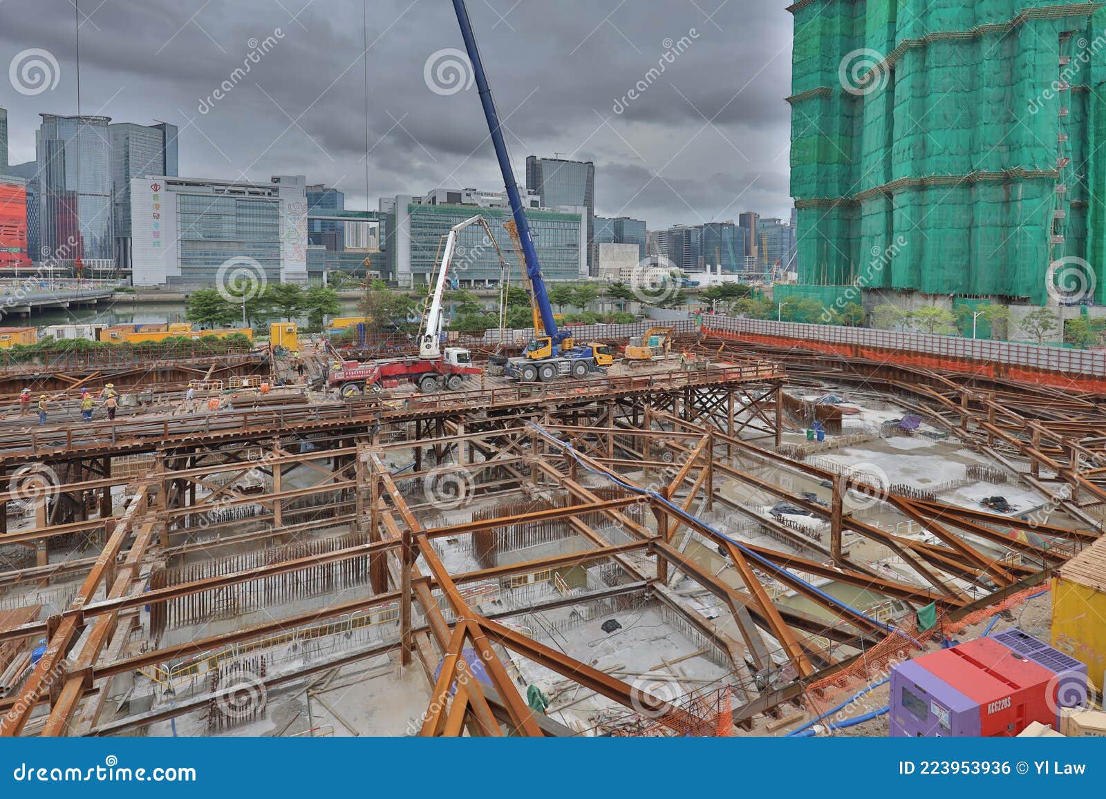 The Under Construction at Kai Tak Development, Hk 25 June 2021 Editorial Photo - Image of work ...