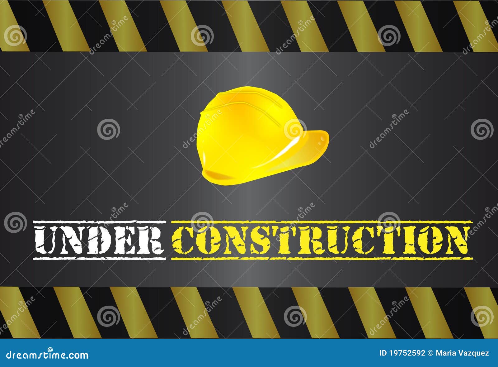 Under construction logo stock vector. Illustration of street - 19752592