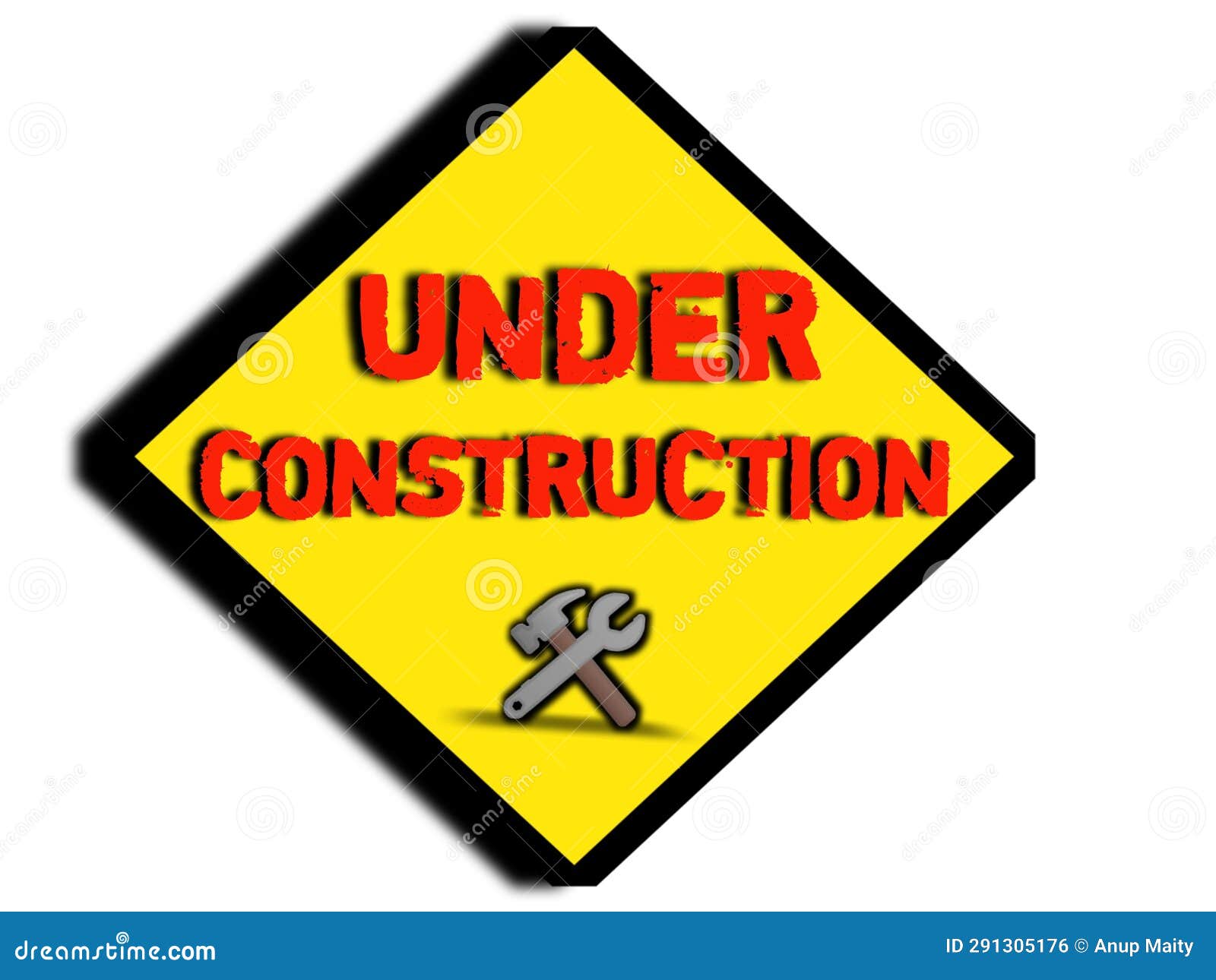 Under construction logo stock photo. Image of white - 291305176