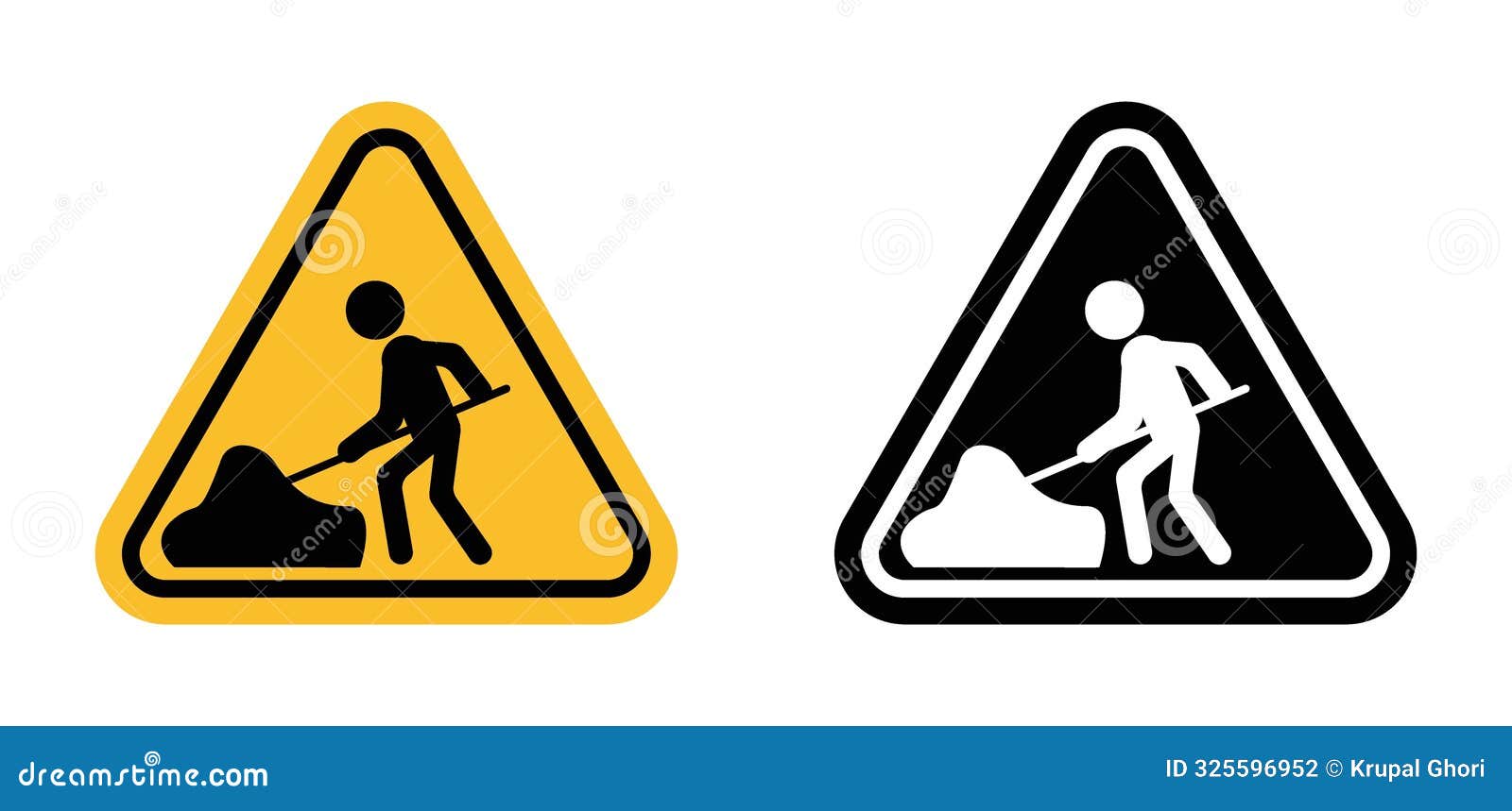 Under Construction Notice Indicating Safety Warning for Ongoing Work ...