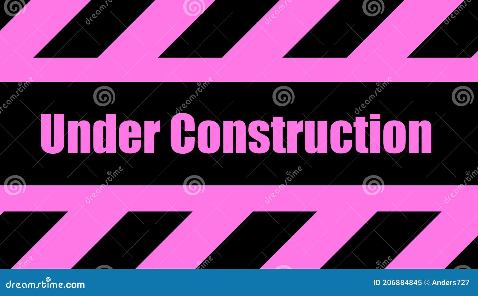 Under construction pink stock illustration. Illustration of website ...