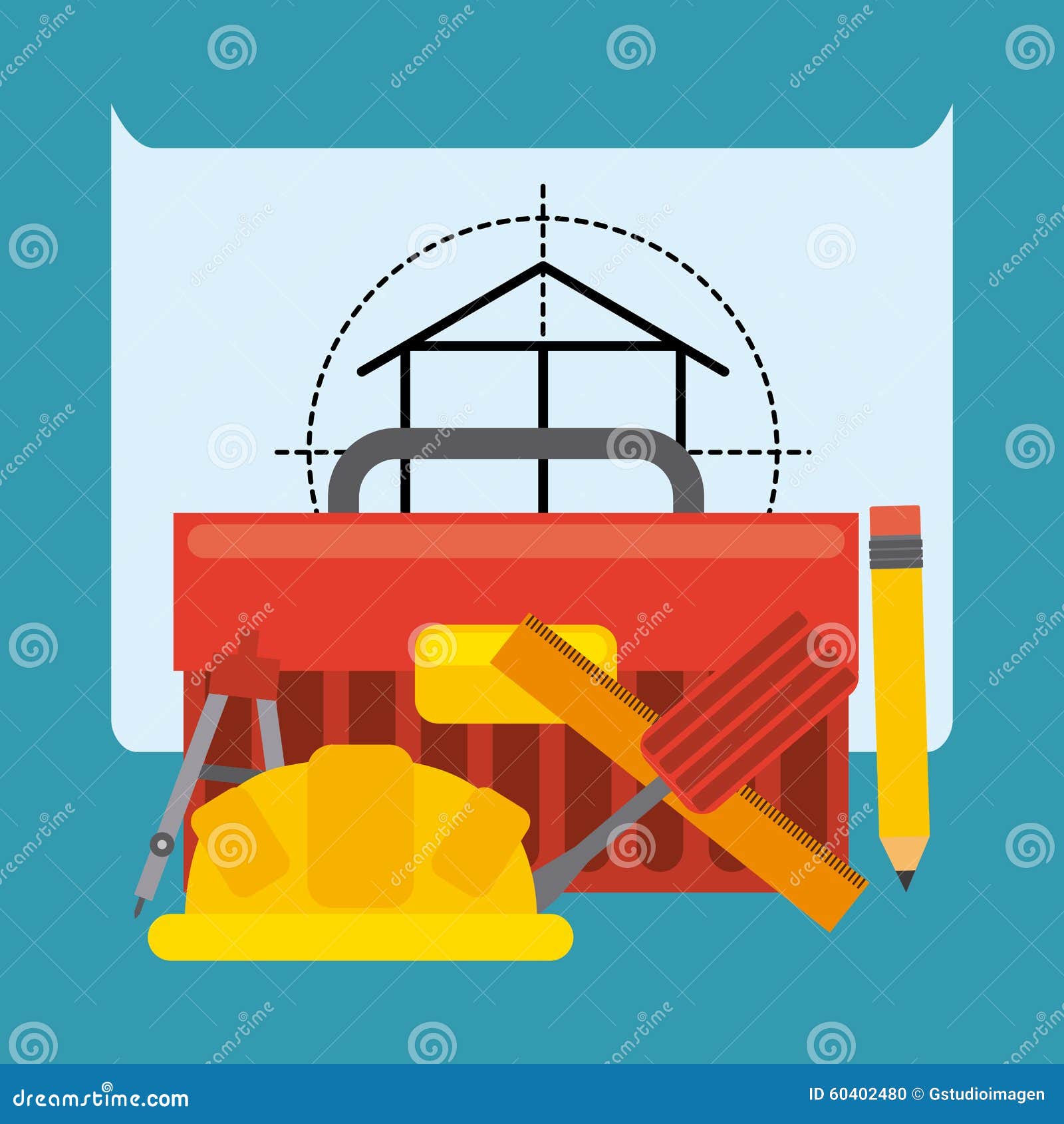 Under construction project stock vector. Illustration of element - 60402480