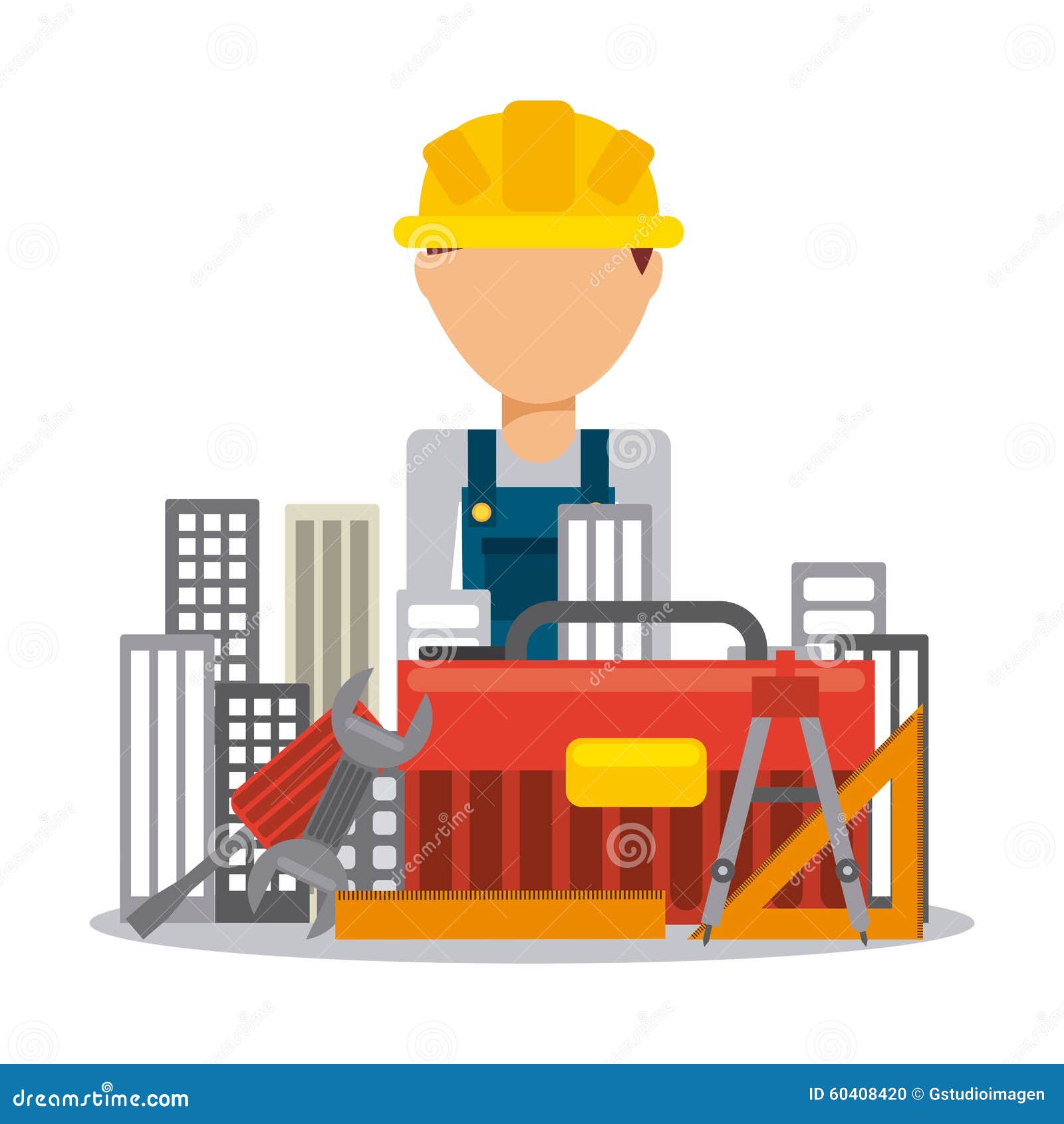 Under construction project stock vector. Illustration of object - 60408420