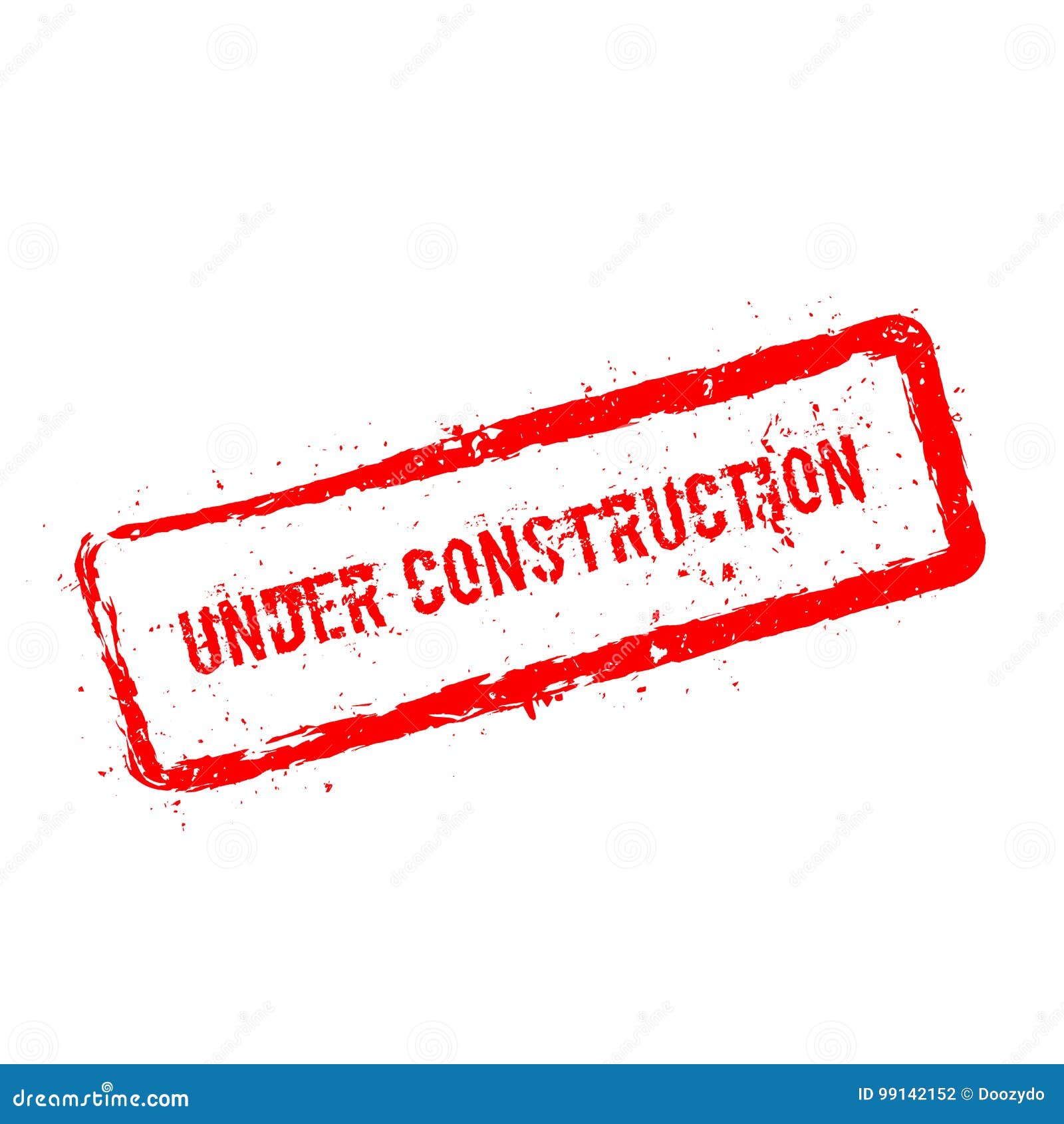 Under Construction Red Rubber Stamp Isolated Stock Vector ...