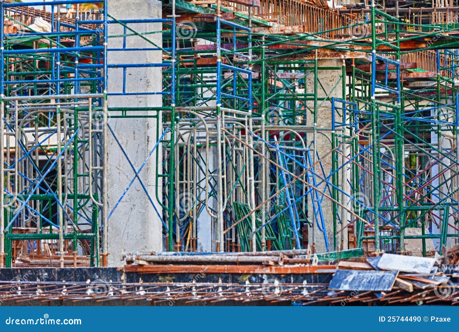 Under Construction Reinforced Concrete Buildings Stock Photo - Image of ...