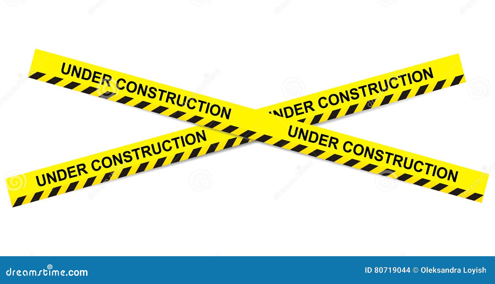 Under construction stock vector. Illustration of prevent - 80719044