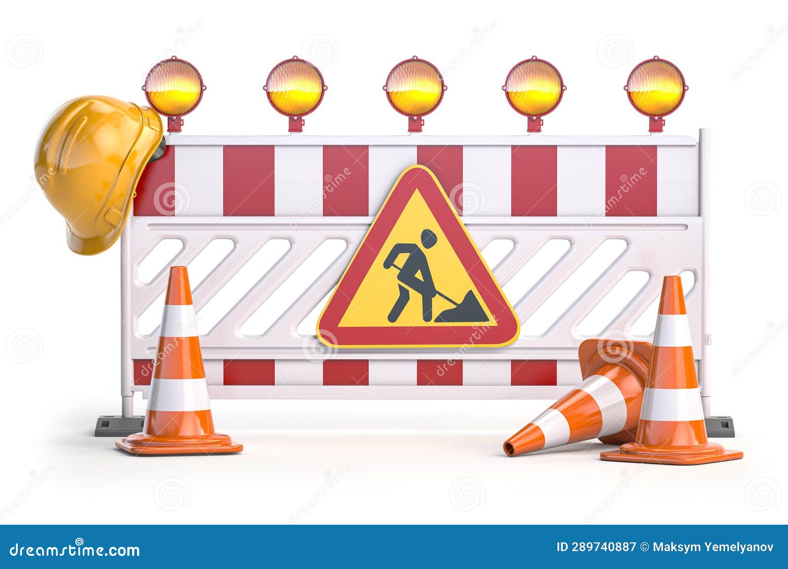 Stop Trafic Sign Under Construction Stock Photo | CartoonDealer.com ...
