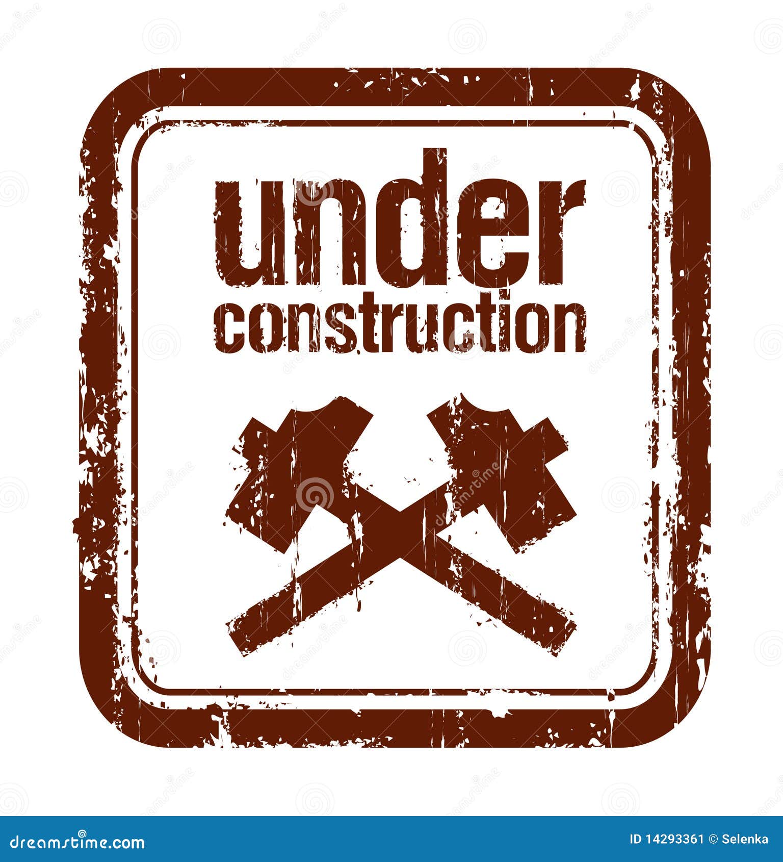 Under Construction Rubber Stamp Stock Image - Image: 14293361