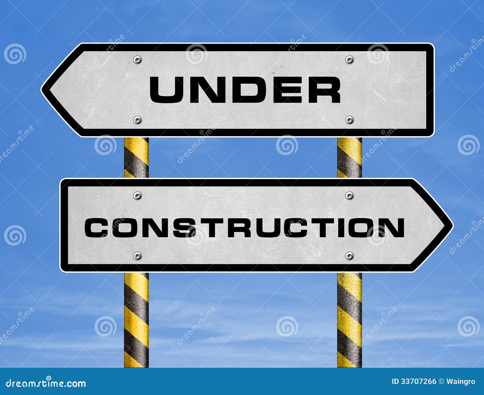 Under construction stock illustration. Illustration of work - 33707266