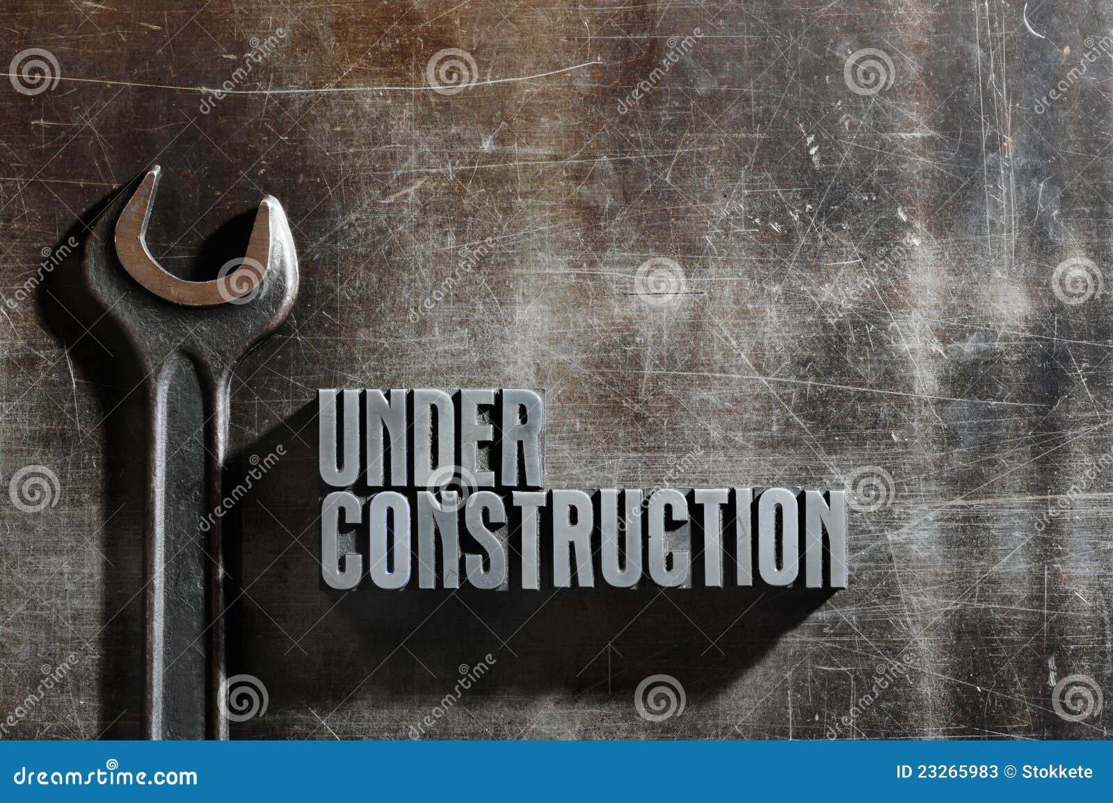 Construction Sign With Yellow Orange Siren Light Rotary Warning Light ...