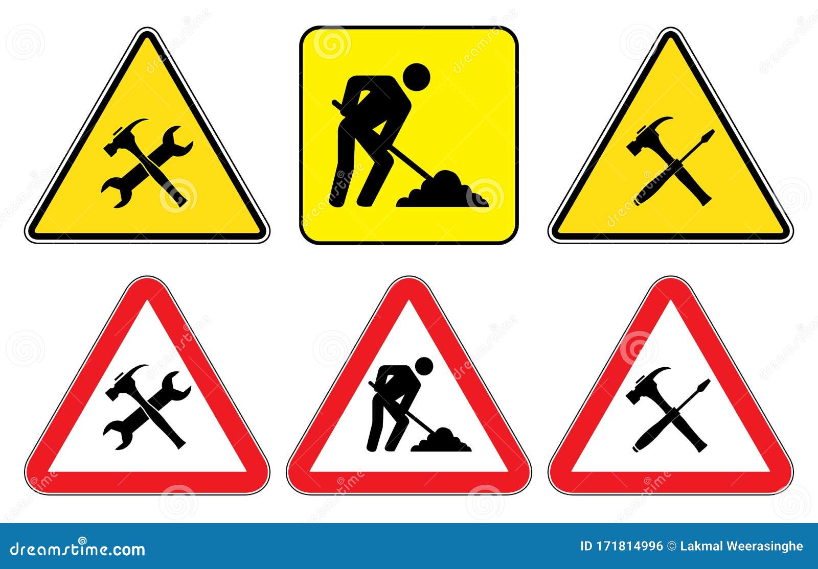 Collection Of Triangle Infographic Layouts Vector Illustration ...