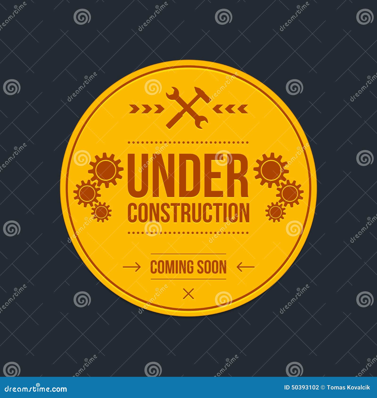Under Construction Sign, Graphic Design Stock Vector - Illustration of ...
