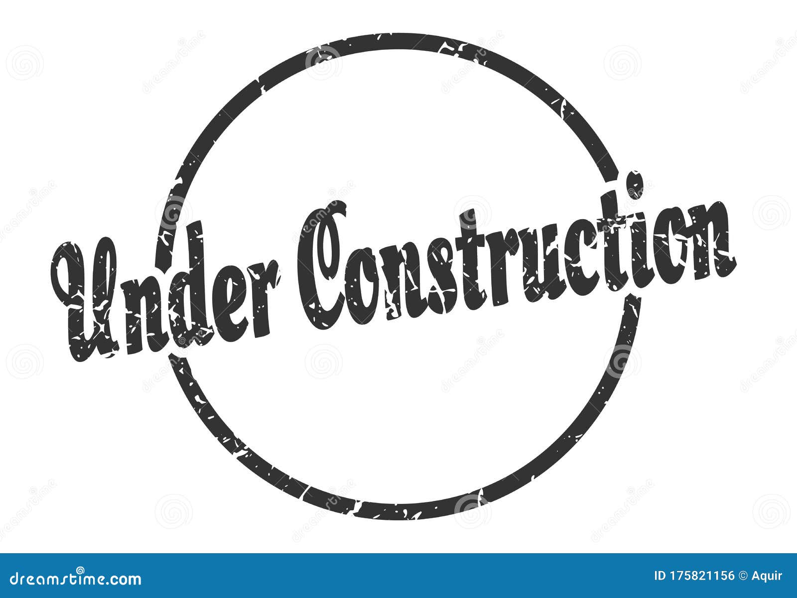 Under Construction Sign. Under Construction Round Vintage Stamp Stock ...