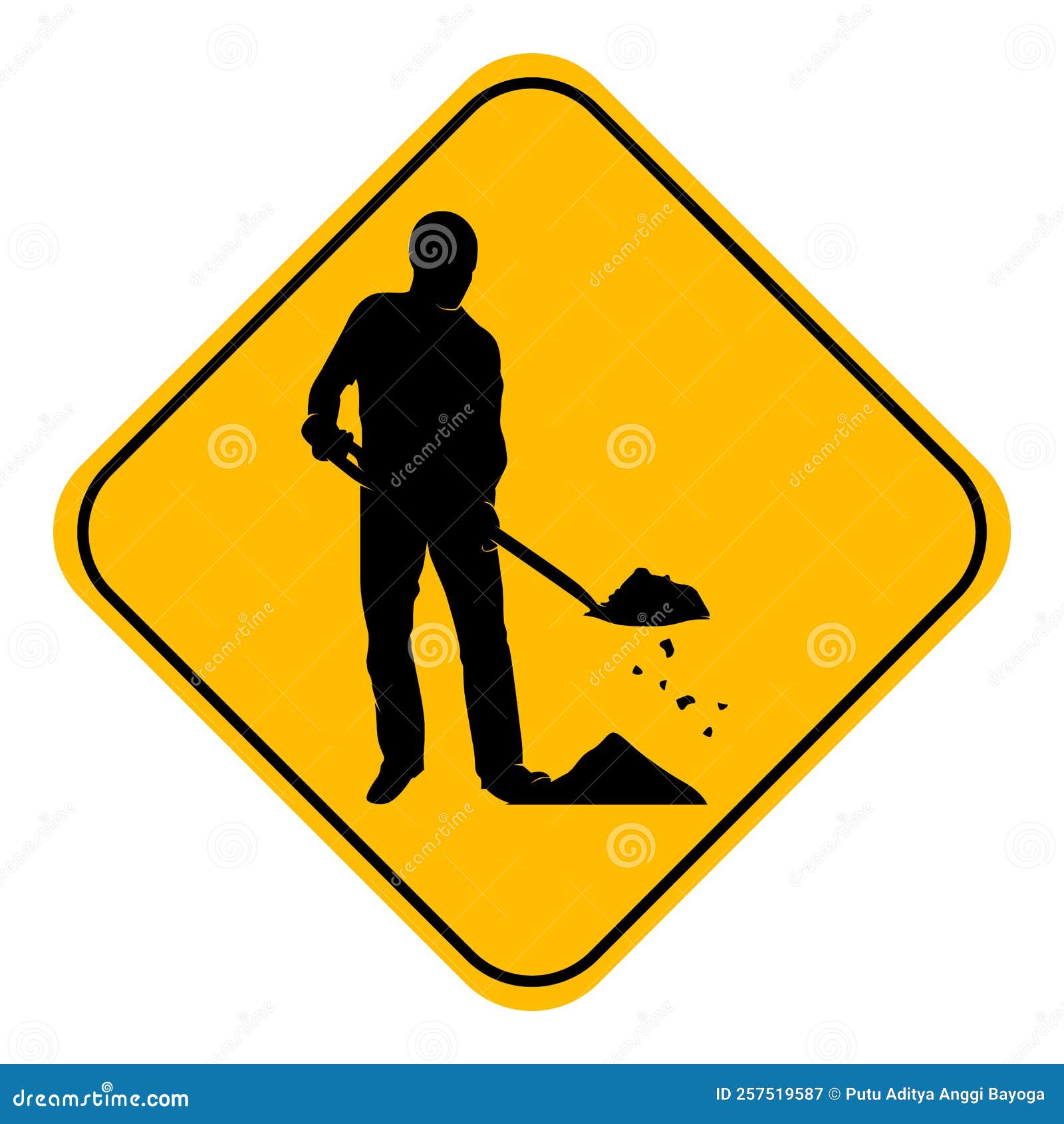 Under construction sign stock vector. Illustration of warning - 257519587 Under construction sign stock vector. Illustration of warning - 257519587