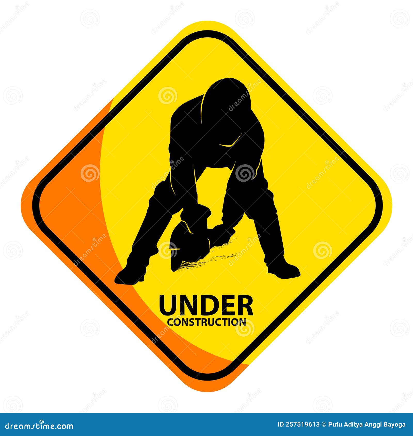 Under construction sign stock illustration. Illustration of attention ... Under construction sign stock illustration. Illustration of attention ...