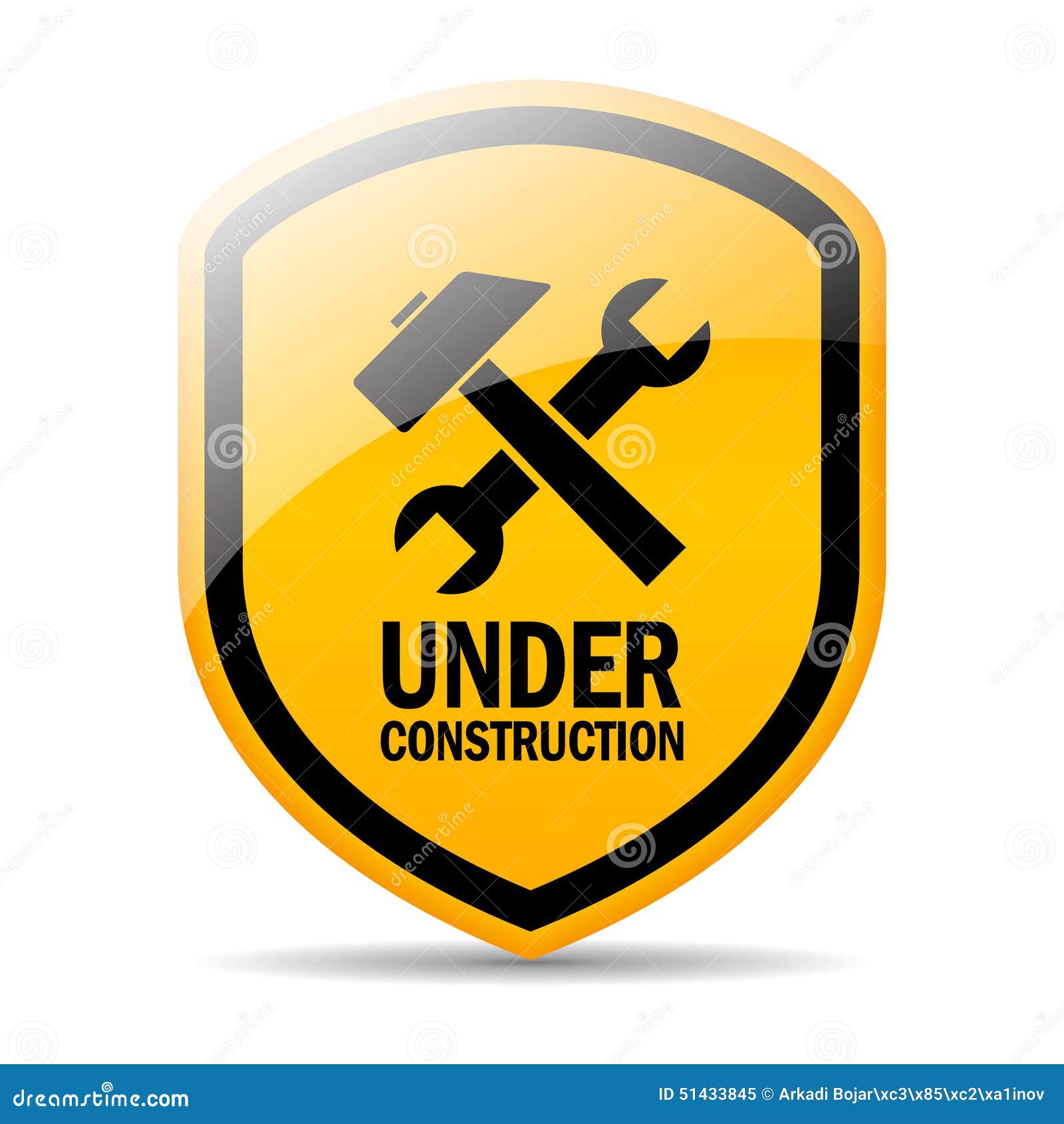 Under Construction Sign Cartoon Vector | CartoonDealer.com #51433845