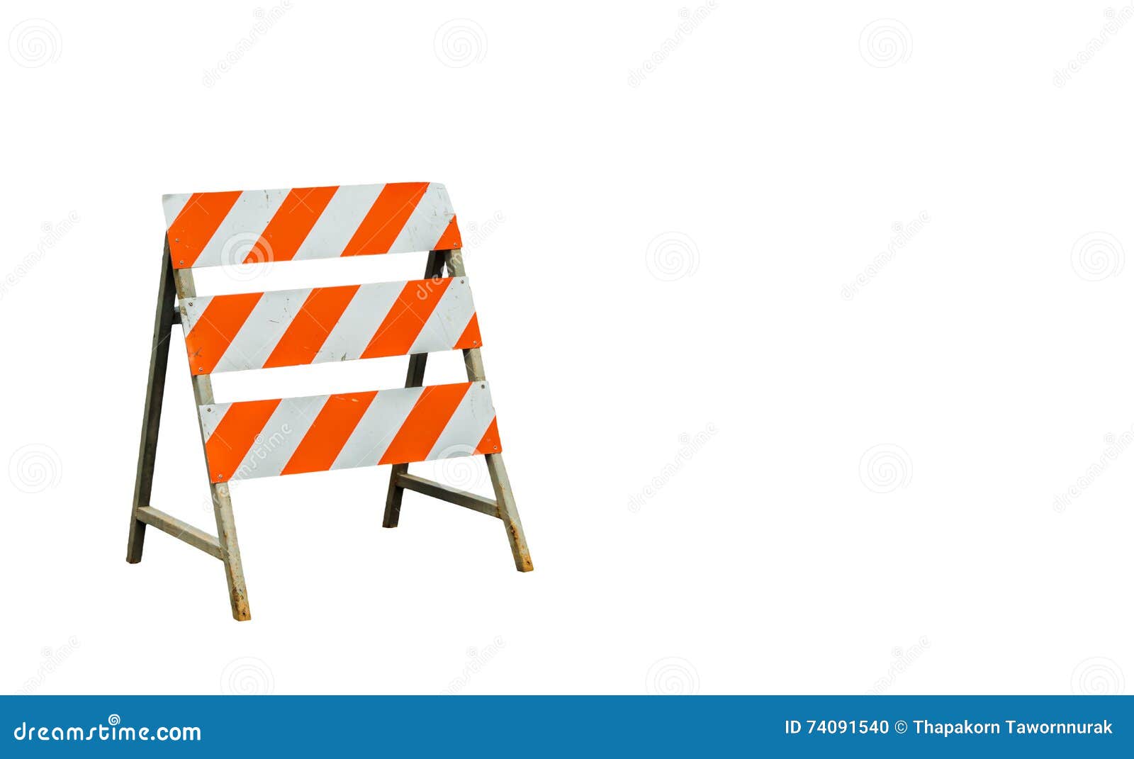 Construction Sign With Yellow Orange Siren Light Rotary Warning Light ...