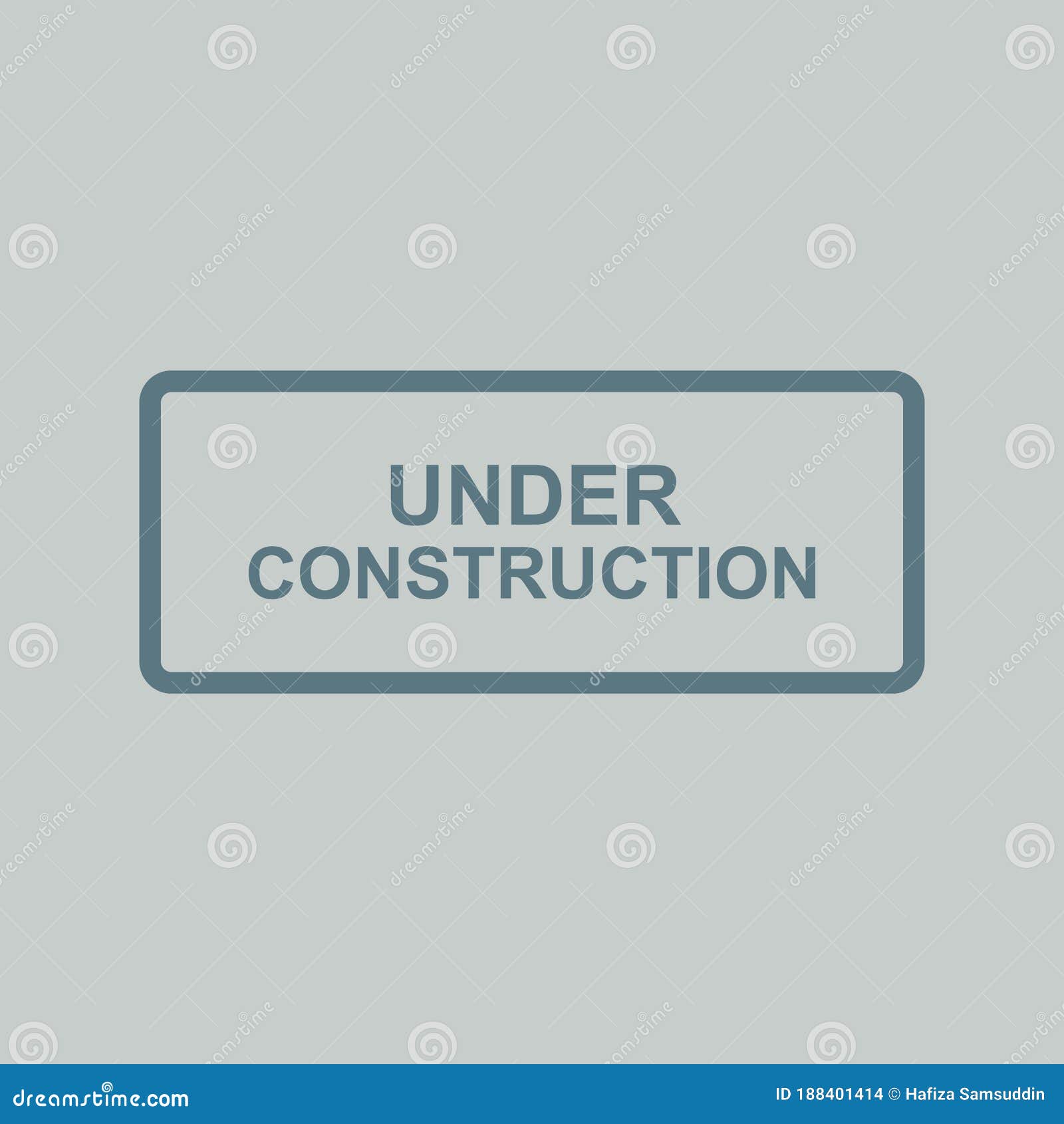Under Construction Signboard. Vector Illustration Decorative Design ...