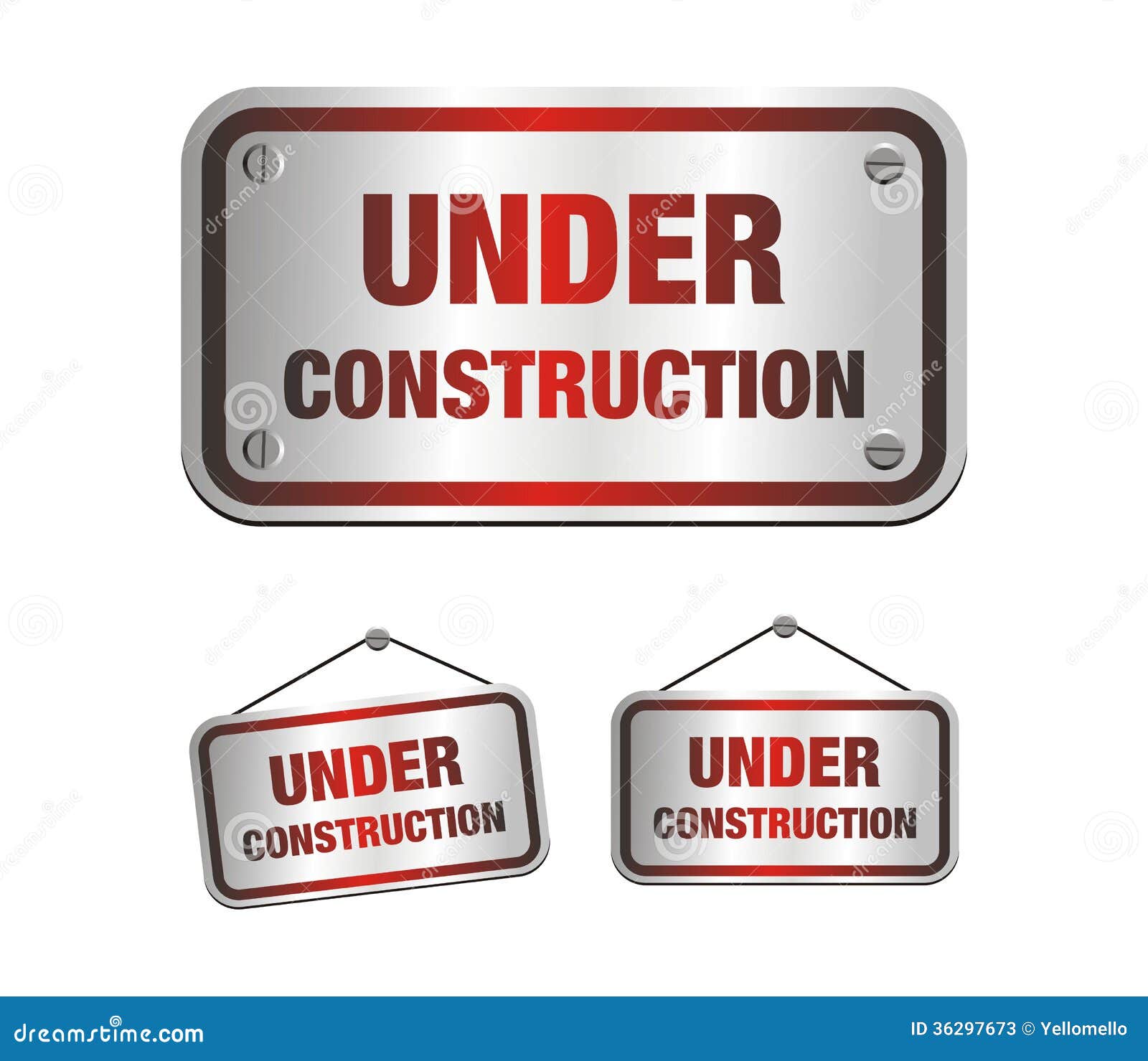 Construction Signs Vector Illustration | CartoonDealer.com #42181708