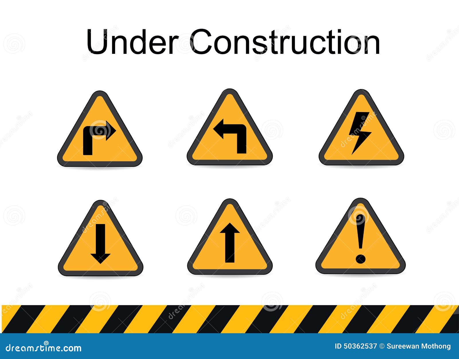 Under Construction Signs, Traffic Vector, Under Construction Vector ...