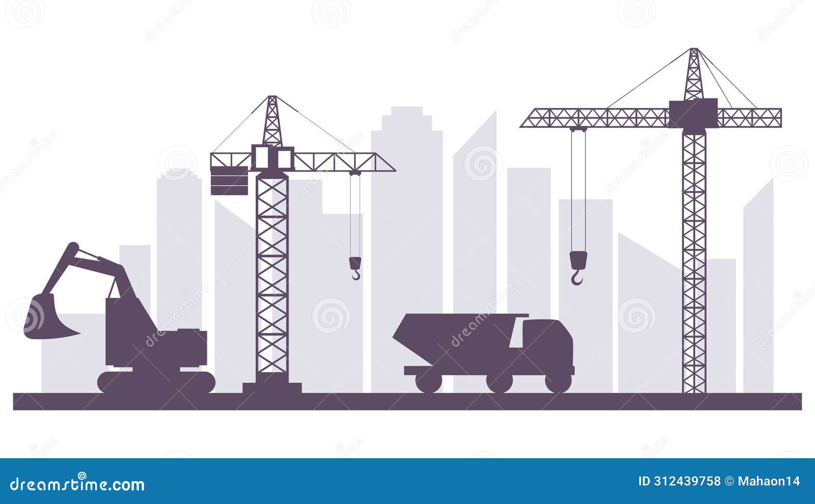 Under construction site stock vector. Illustration of engineering ...