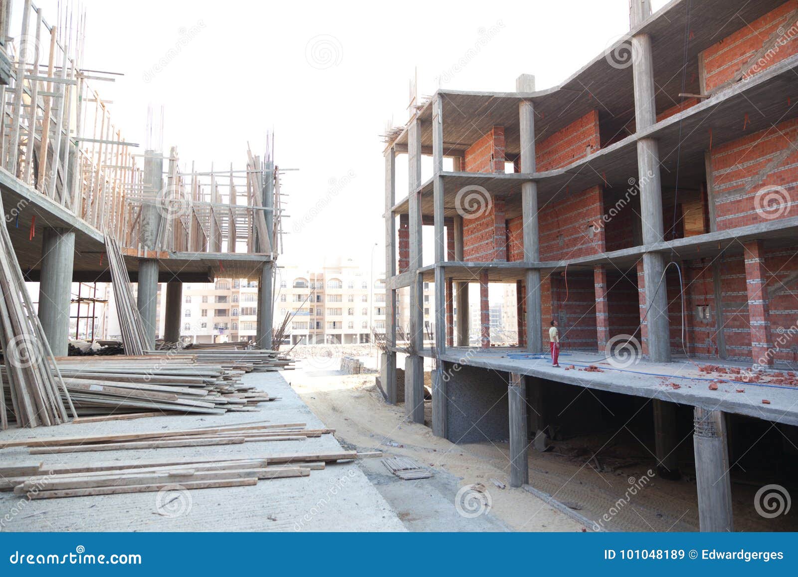 Under Construction Building Editorial Stock Image - Image of plant ...
