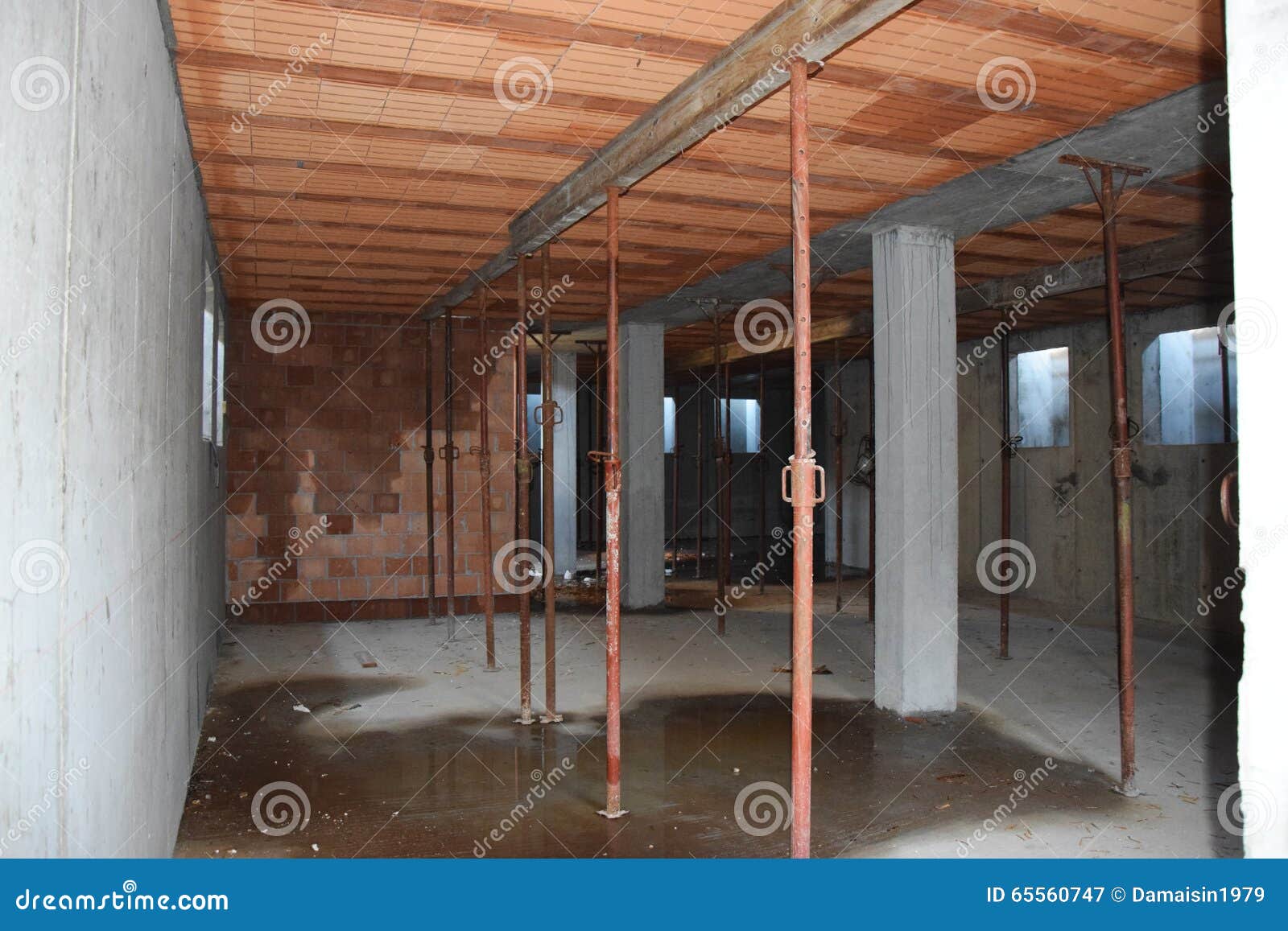 Under construction space stock image. Image of erection - 65560747