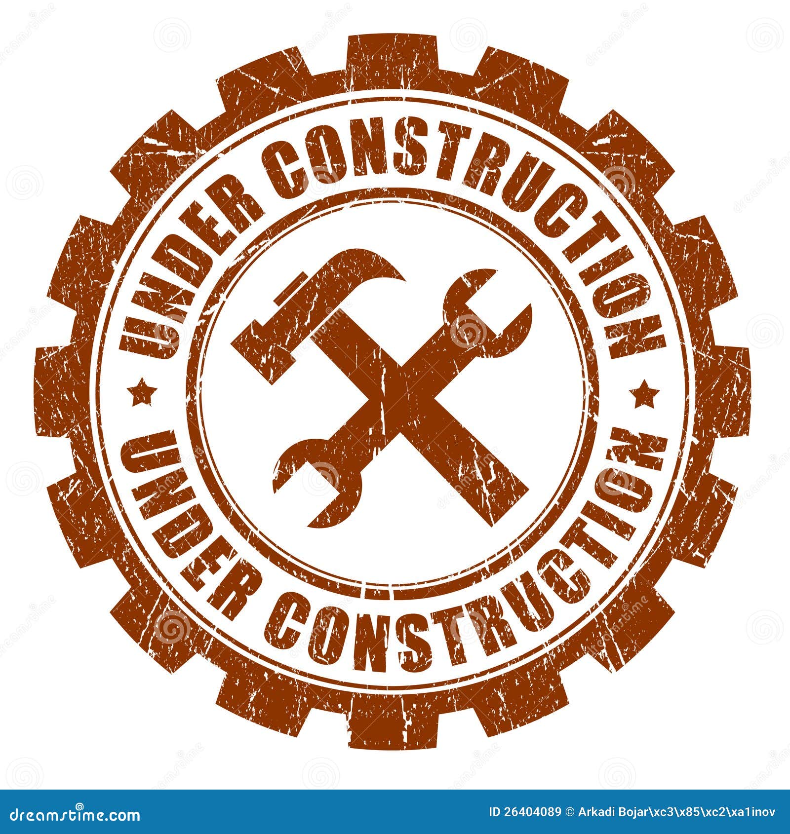 Under construction stamp stock illustration. Illustration of construct ...