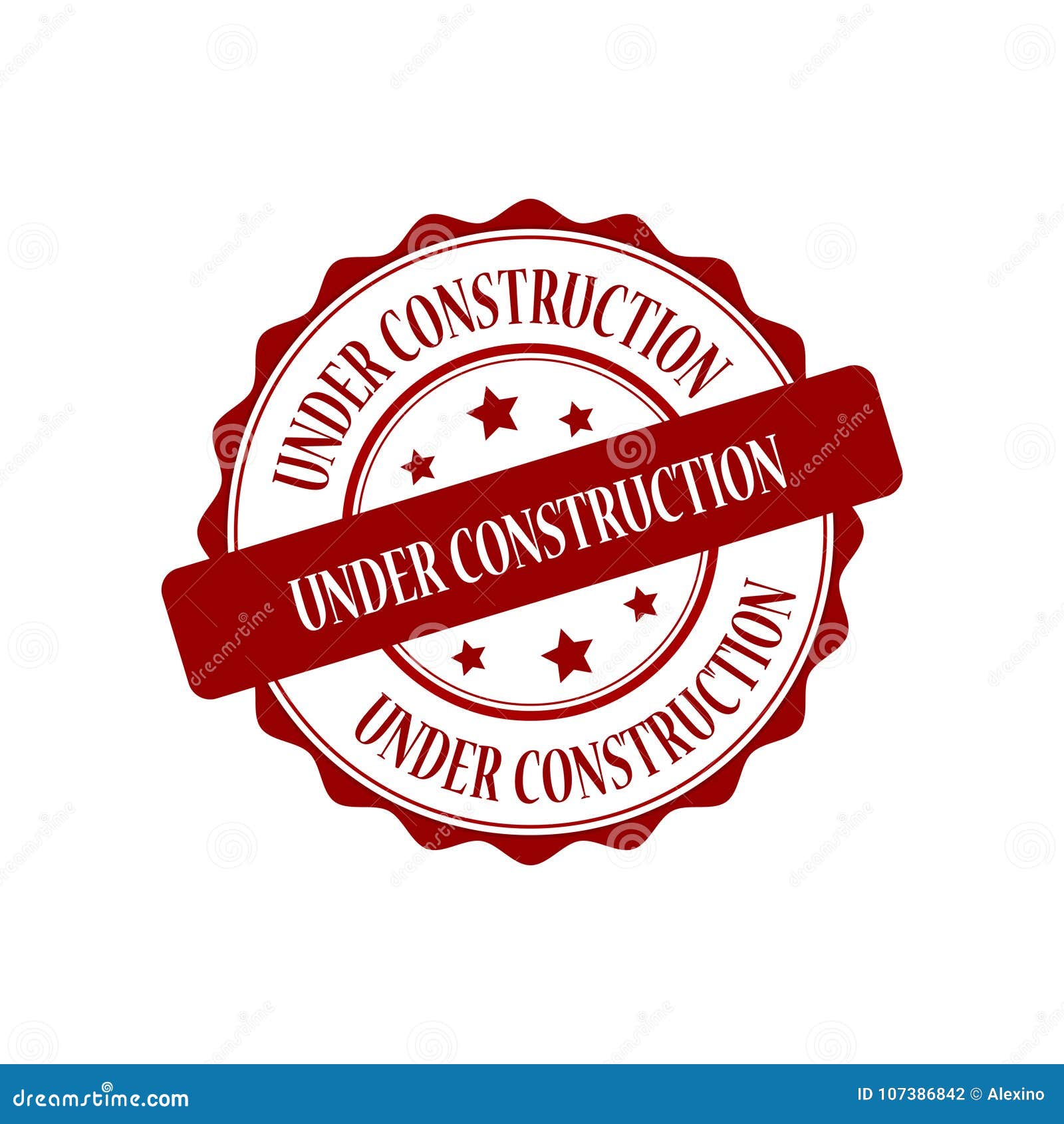 Under Construction Stamp Illustration Stock Vector - Illustration of ...