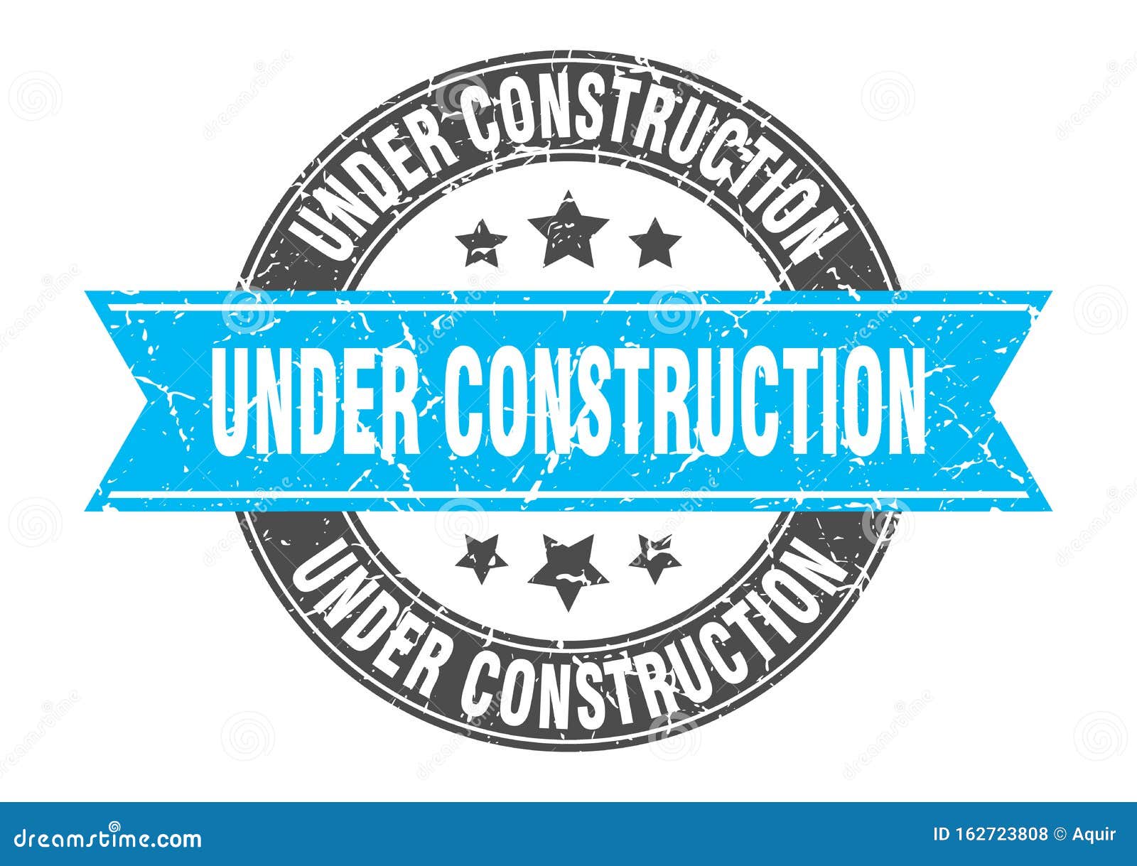 Under construction stamp stock vector. Illustration of vintage - 162723808