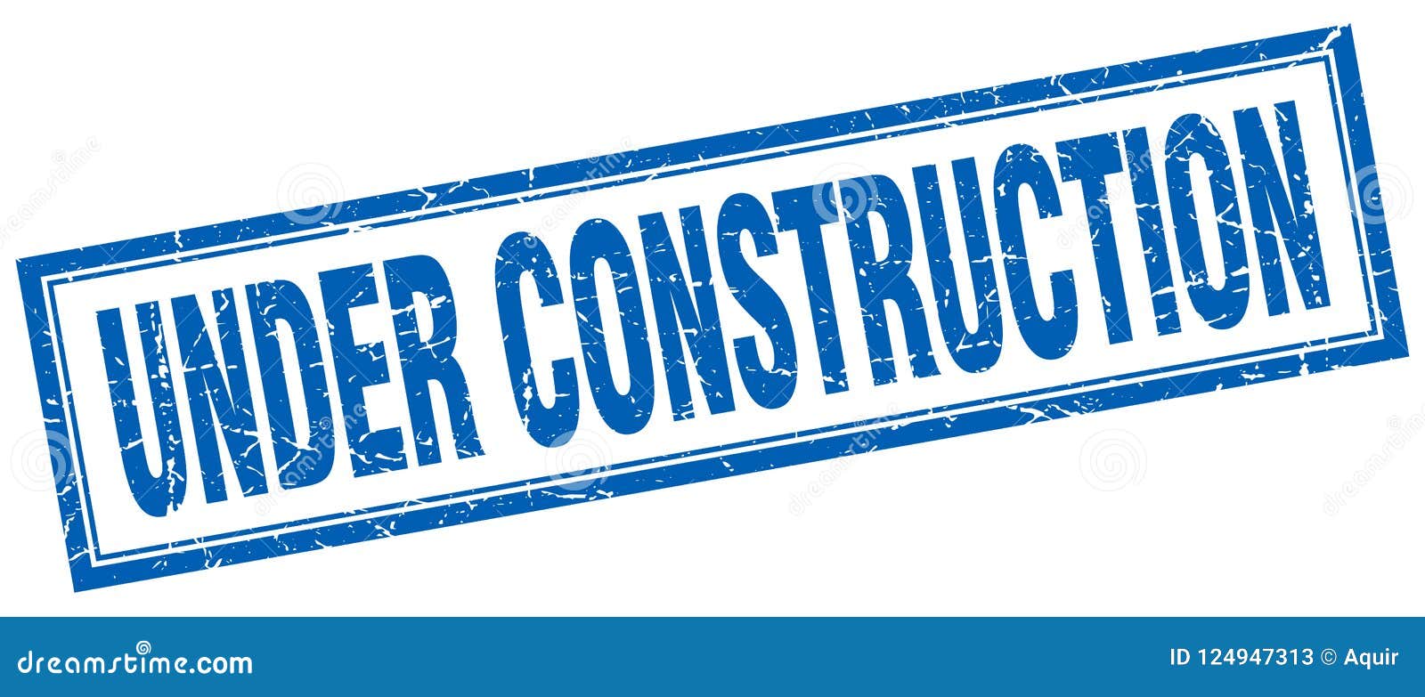 Under construction stamp stock vector. Illustration of retro - 124947313