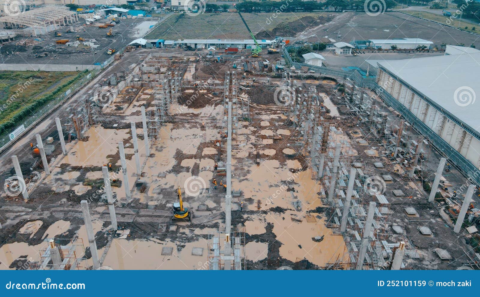 Under Construction Sub Structure Work Editorial Stock Image - Image of ...