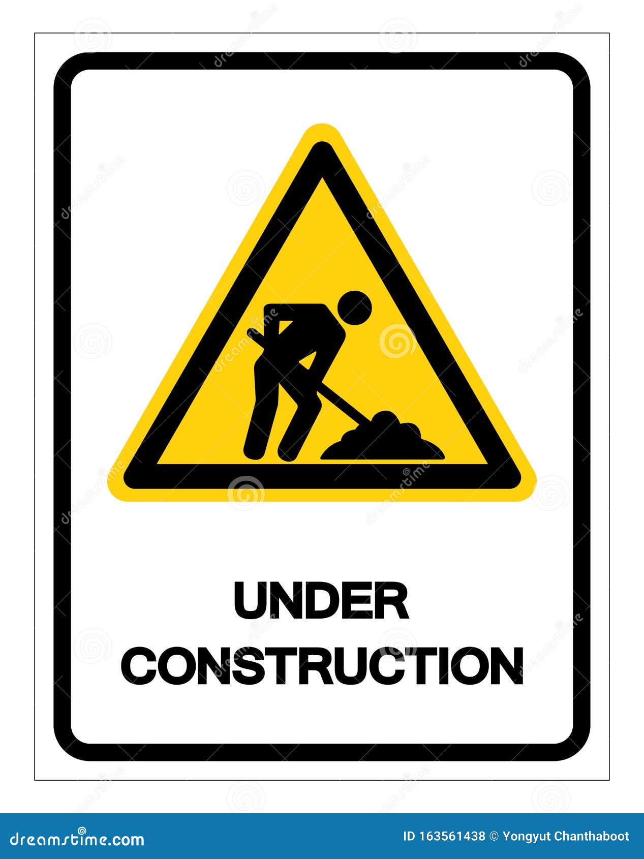 Under Construction Symbol Sign, Vector Illustration, Isolate on White ...