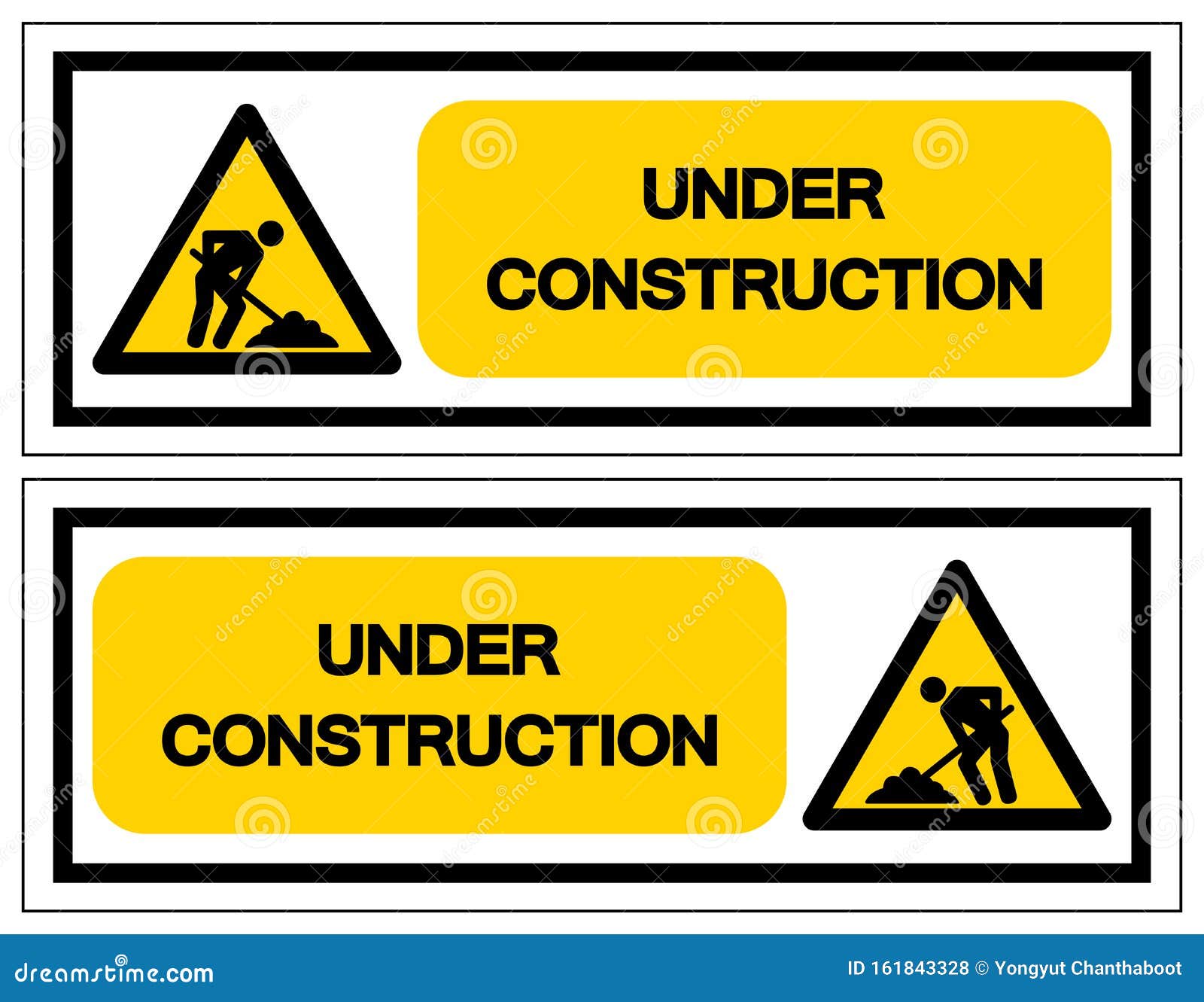 Under Construction Symbol Sign, Vector Illustration, Isolate on White ...