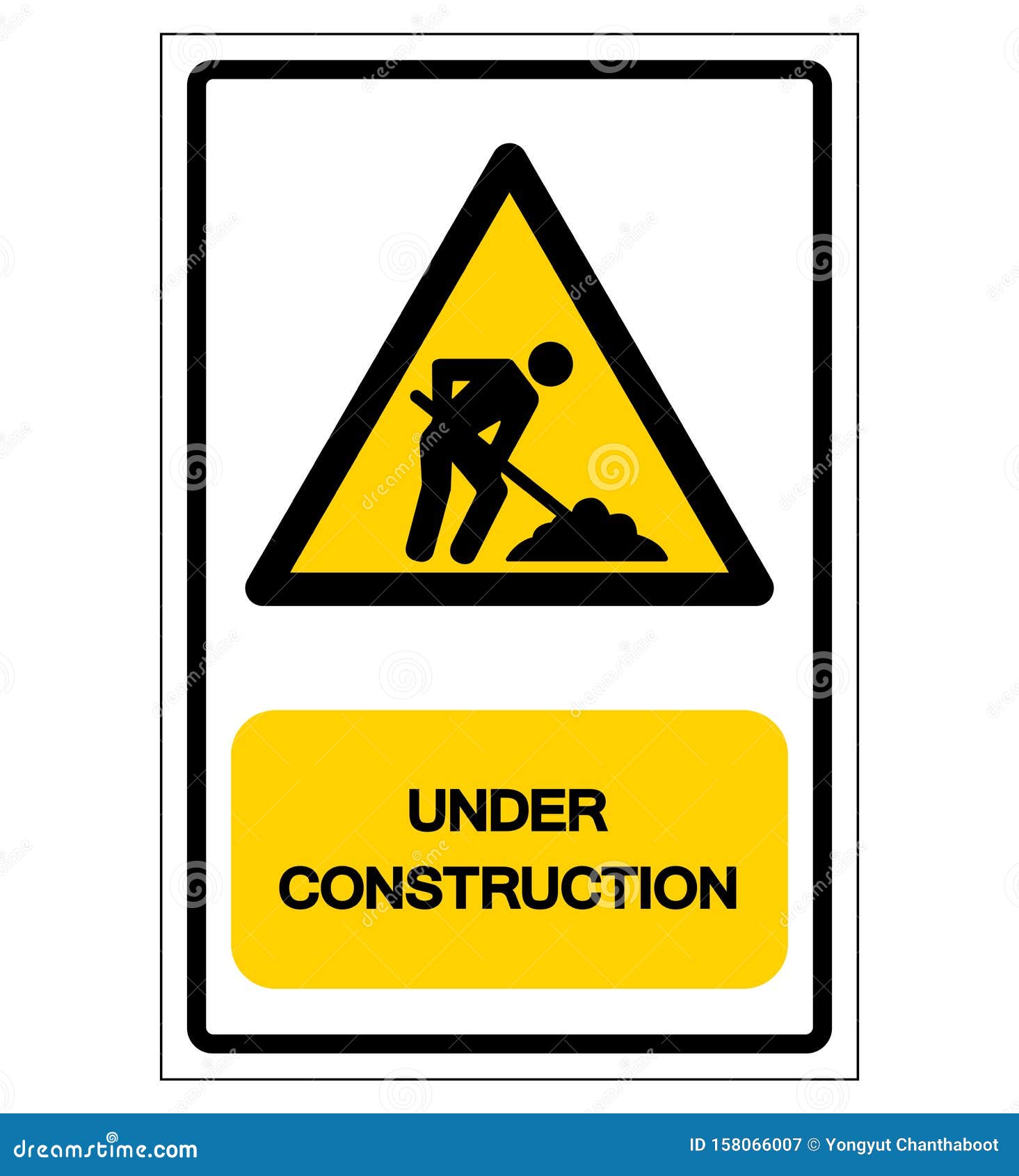 Under Construction Symbol Sign,Vector Illustration, Isolate on White ...
