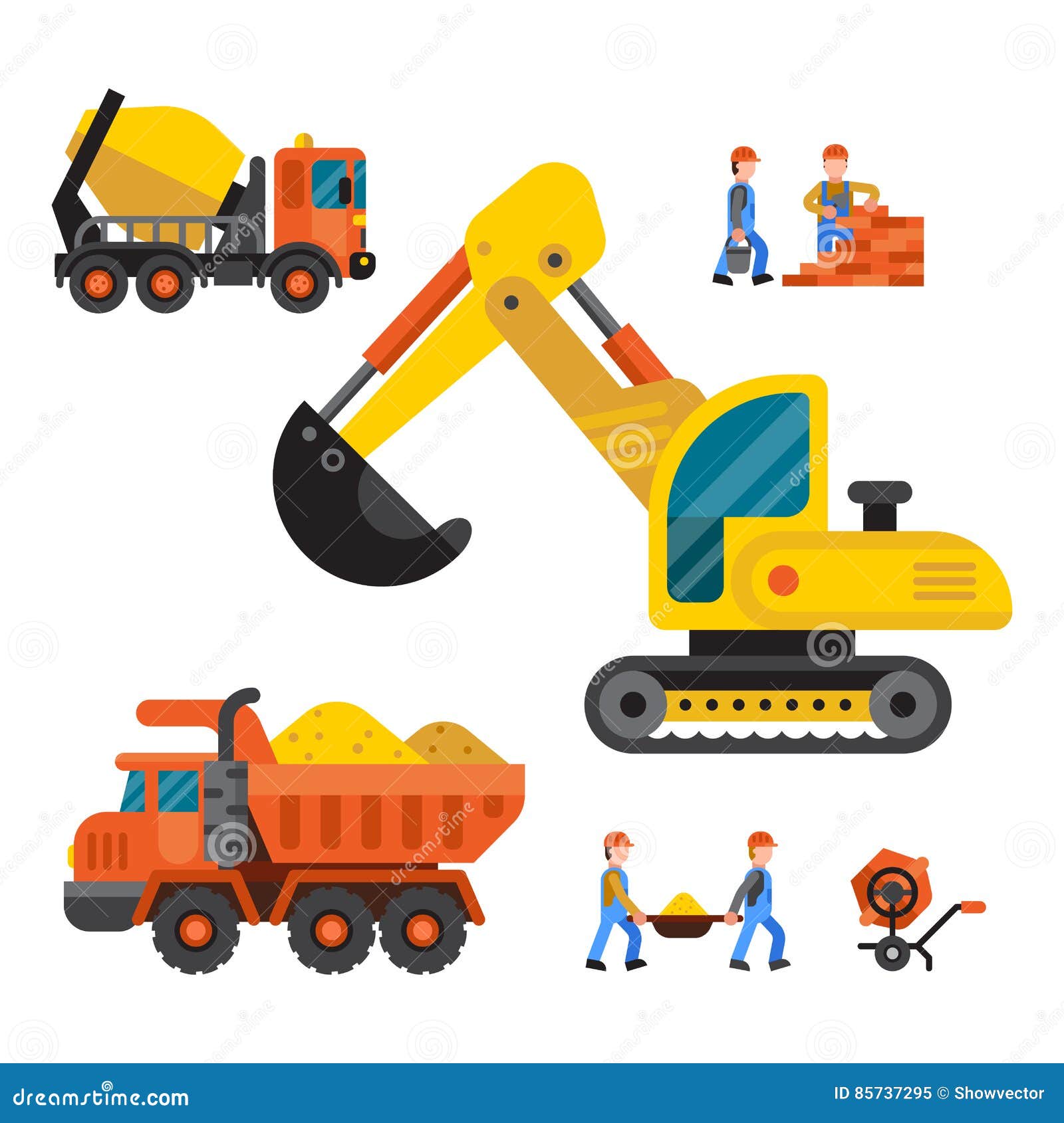 Under Construction Technic Vector Illustration Stock Vector ...