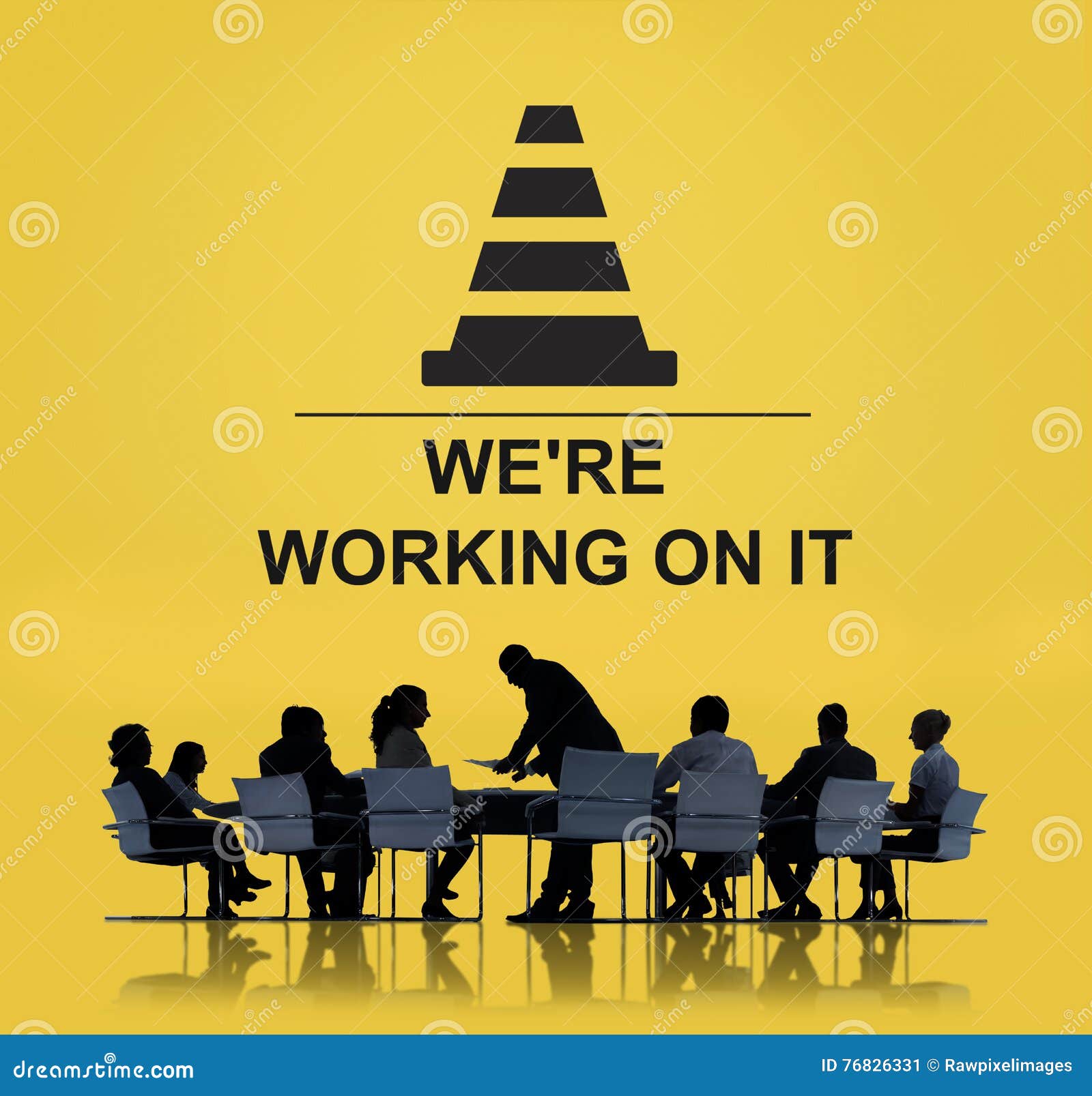 Under Construction Technical Problems Progress Concept Stock Image ...