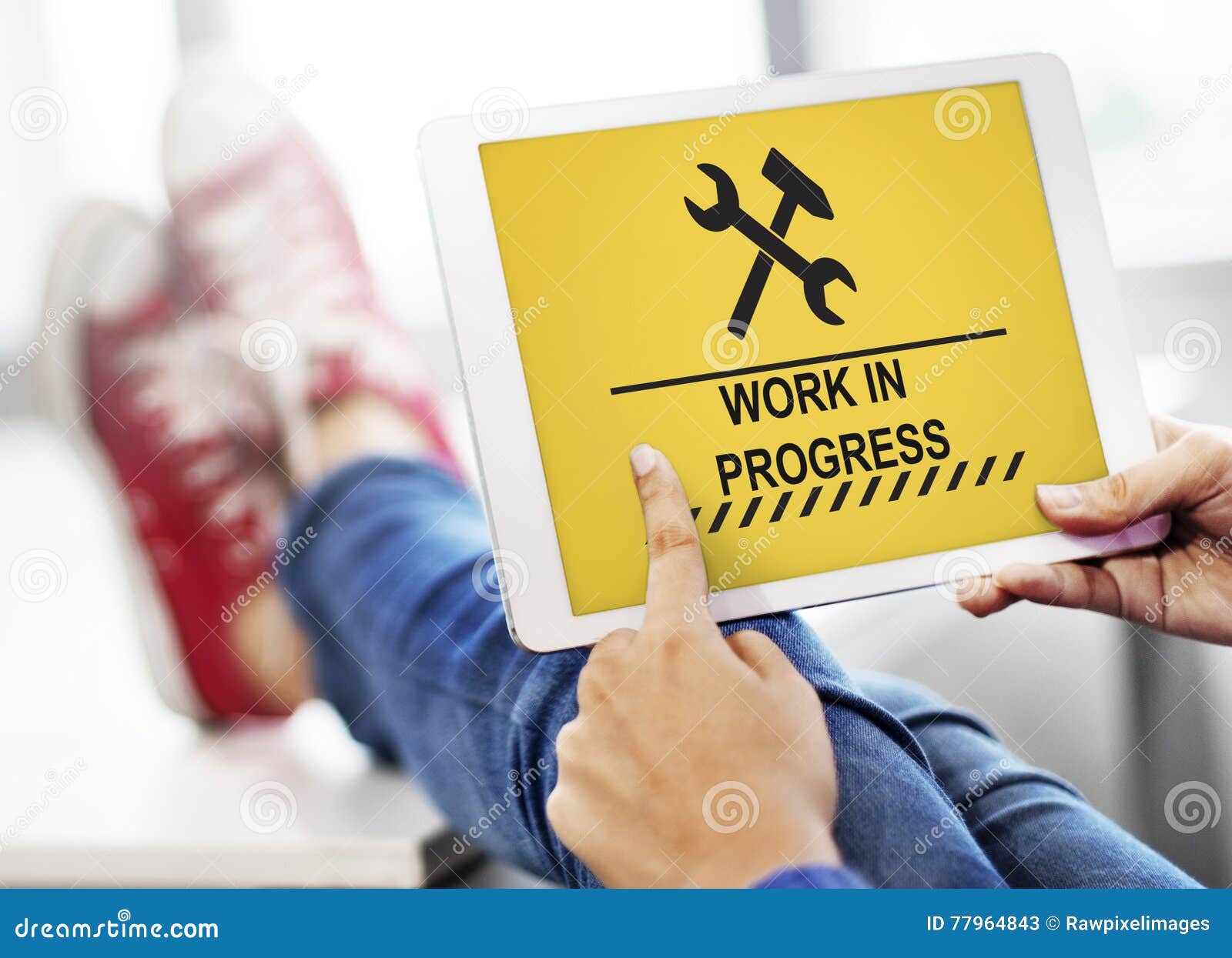 Under Construction Technical Problems Progress Concept Stock Image ...
