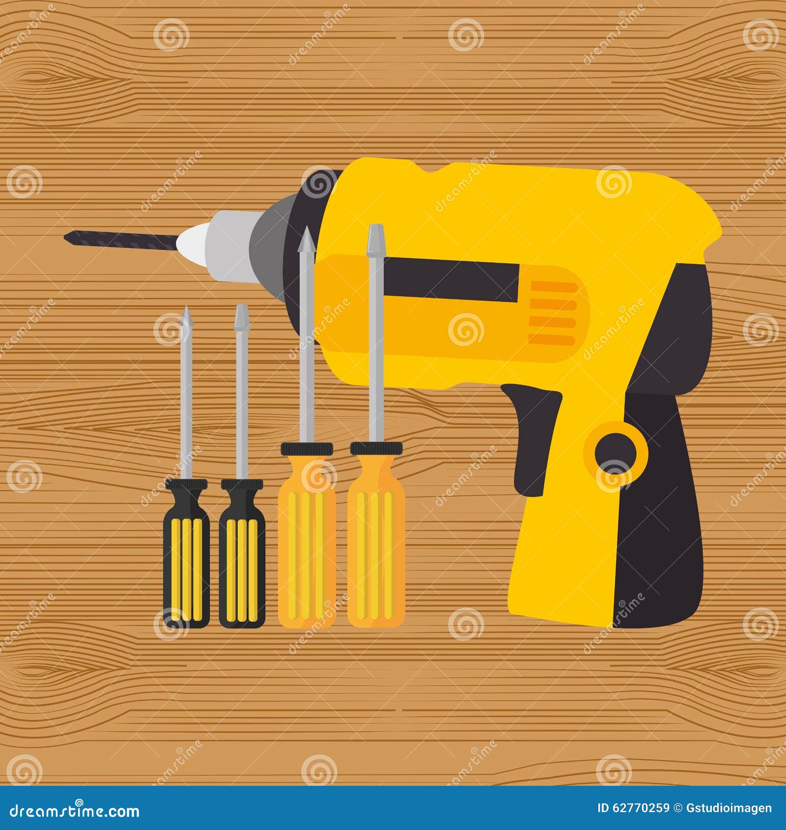 Under Construction and Tools Stock Illustration - Illustration of ...