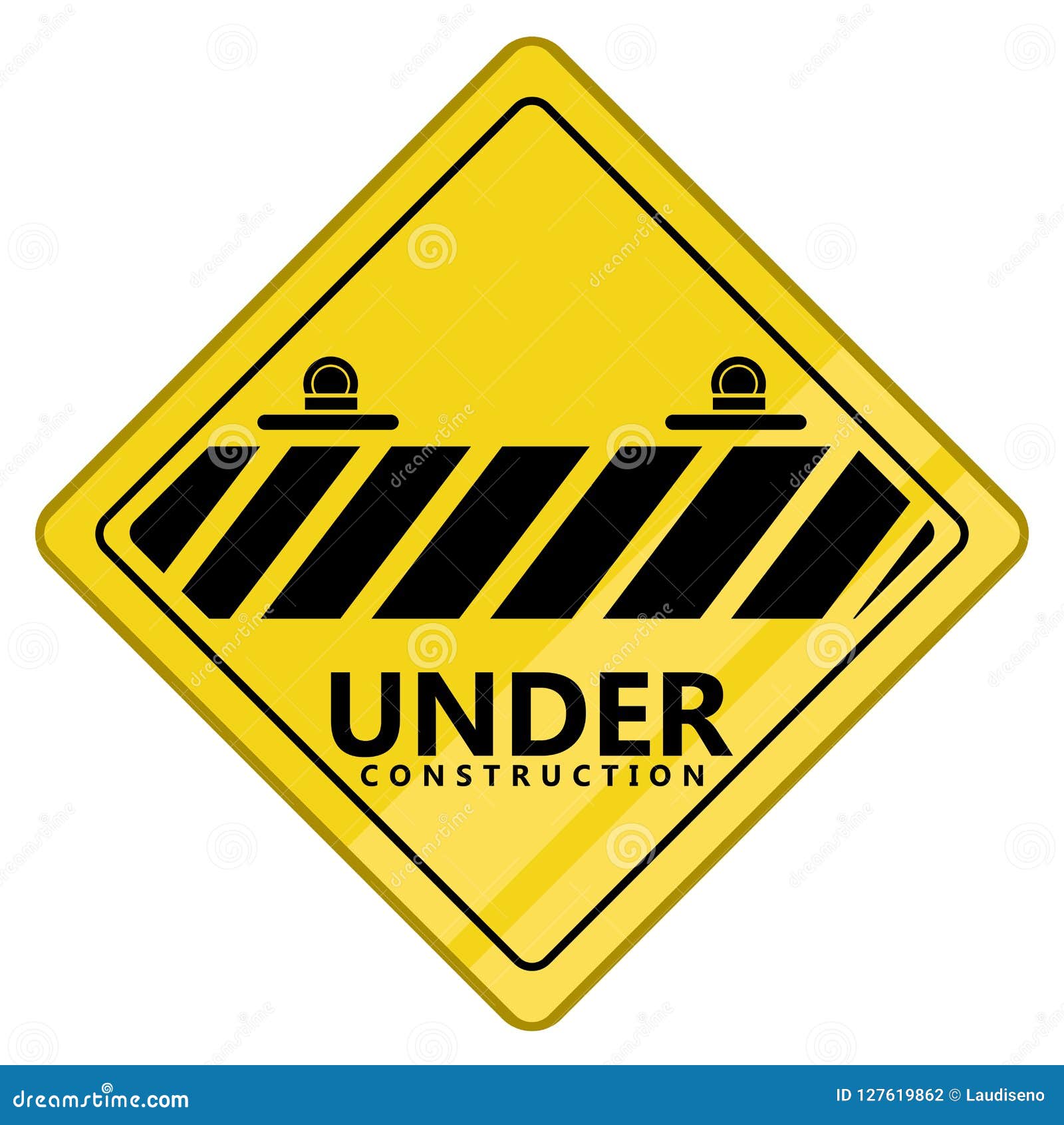 Under Construction Transit Signal Stock Vector - Illustration of work ...