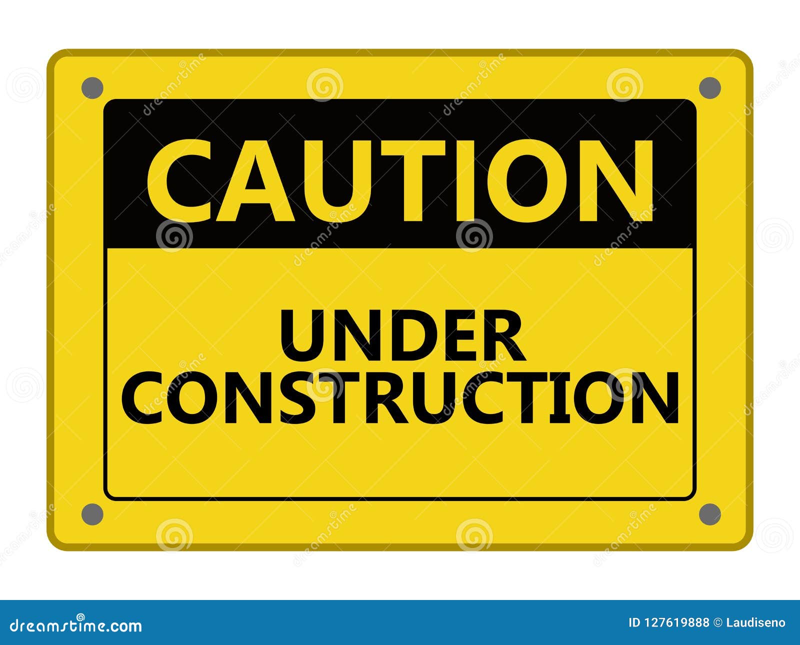 Under Construction Transit Signal Stock Vector - Illustration of ...