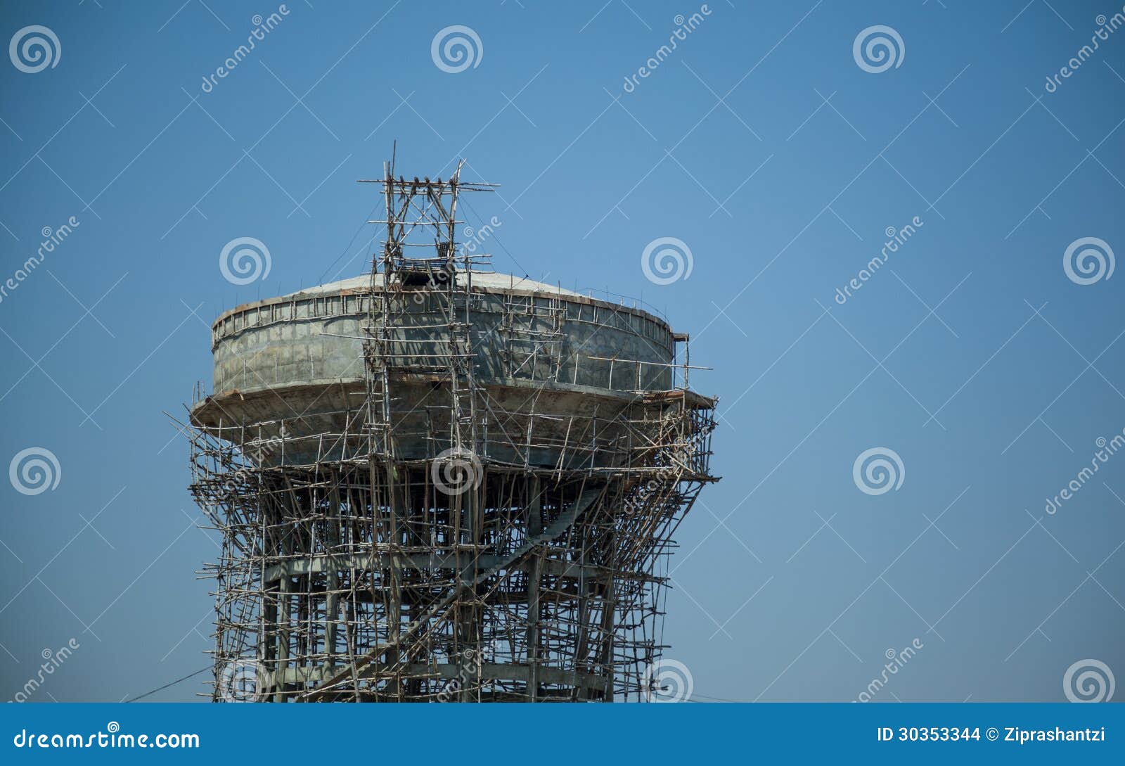 Under Construction Water Supply Tank Stock Photo - Image of ...