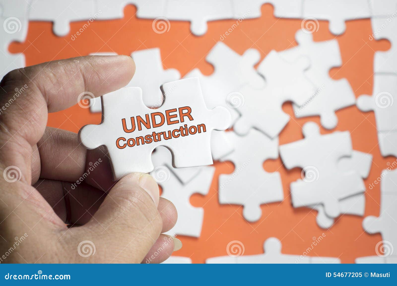 Under Construction Word stock image. Image of search - 54677205