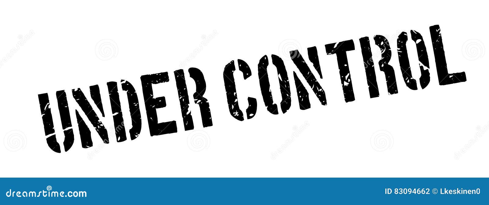 Under control rubber stamp stock illustration. Illustration of ...