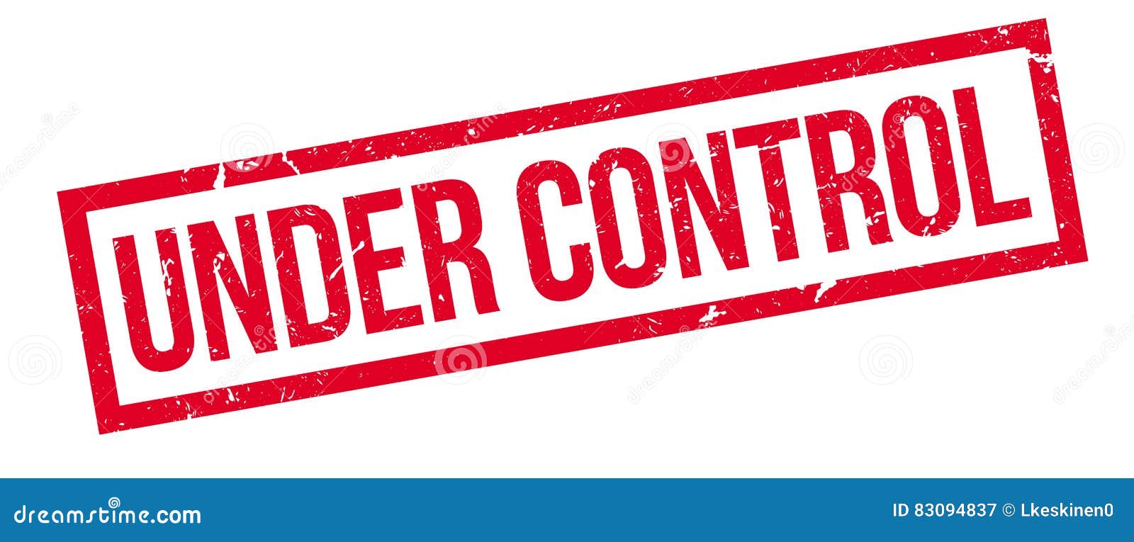 Under control rubber stamp stock illustration. Illustration of ...