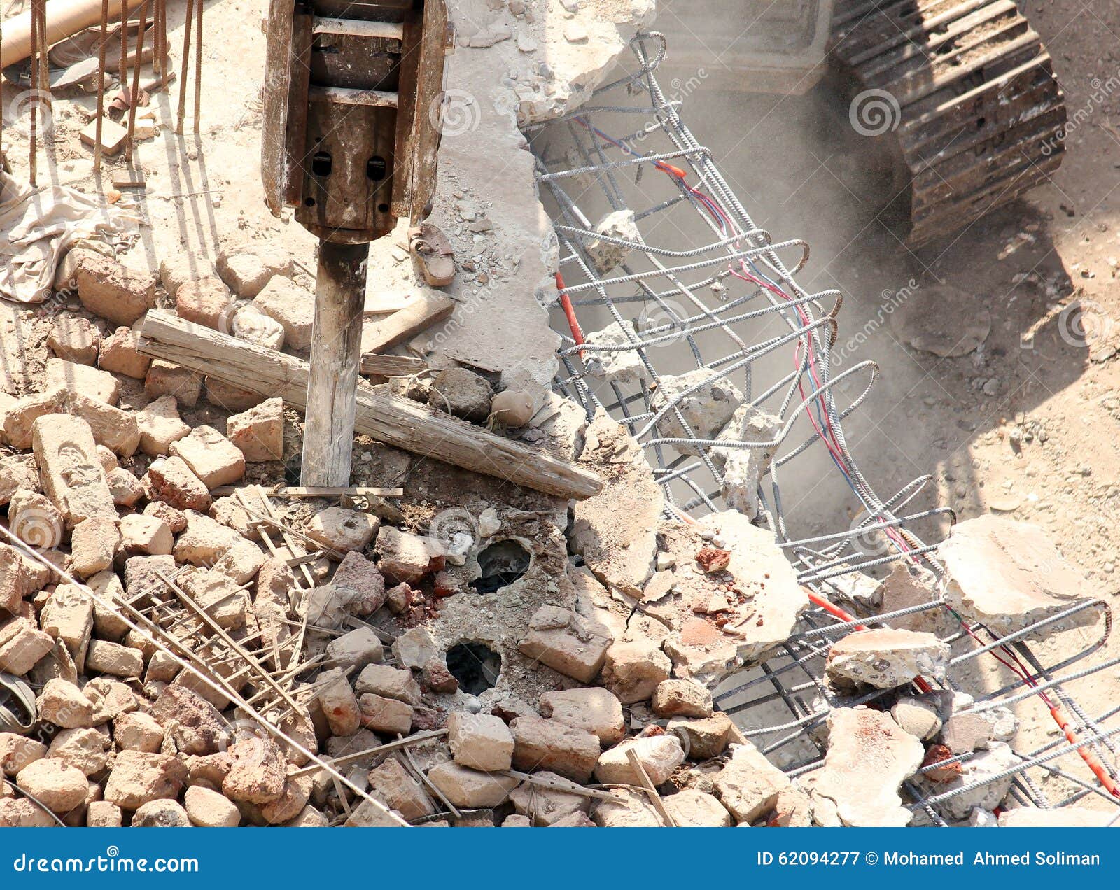 Under destruction stock image. Image of building, hydraulic - 62094277